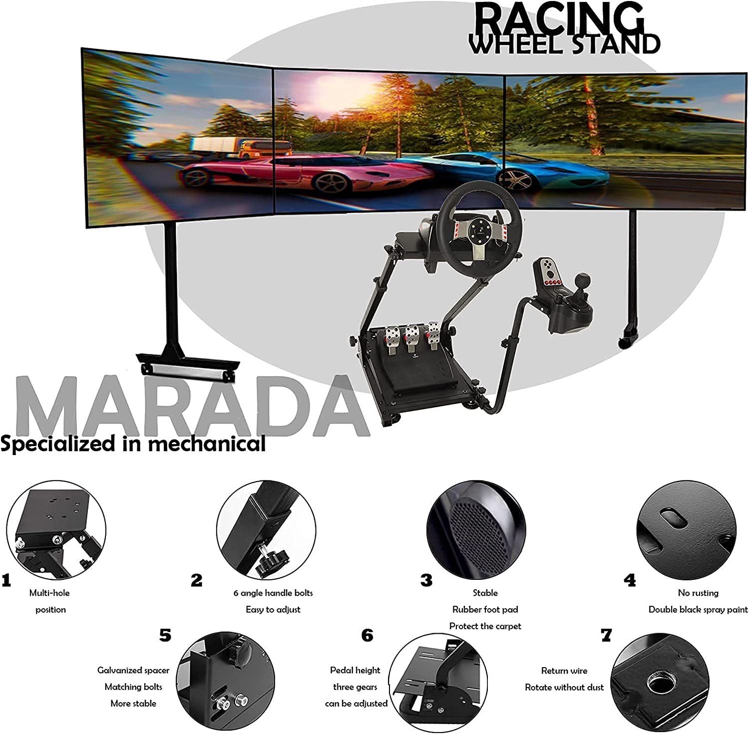 Brand new Racing Steering Wheel Stand with Shifter Mount, Gaming Wheel ...