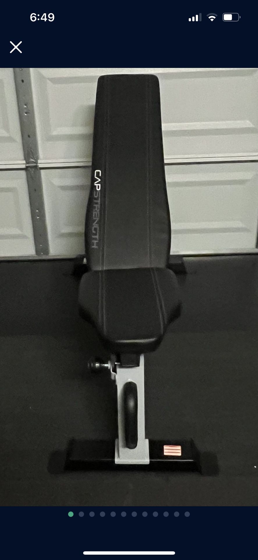 Weight Bench CAP Strength Deluxe Exercise Training Workout for Sale in ...