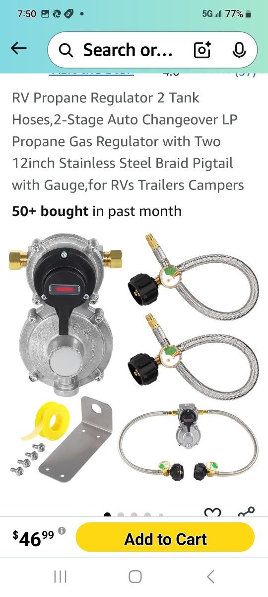 Propane Regulator 2 Hoses for Sale in Claremont, CA - OfferUp