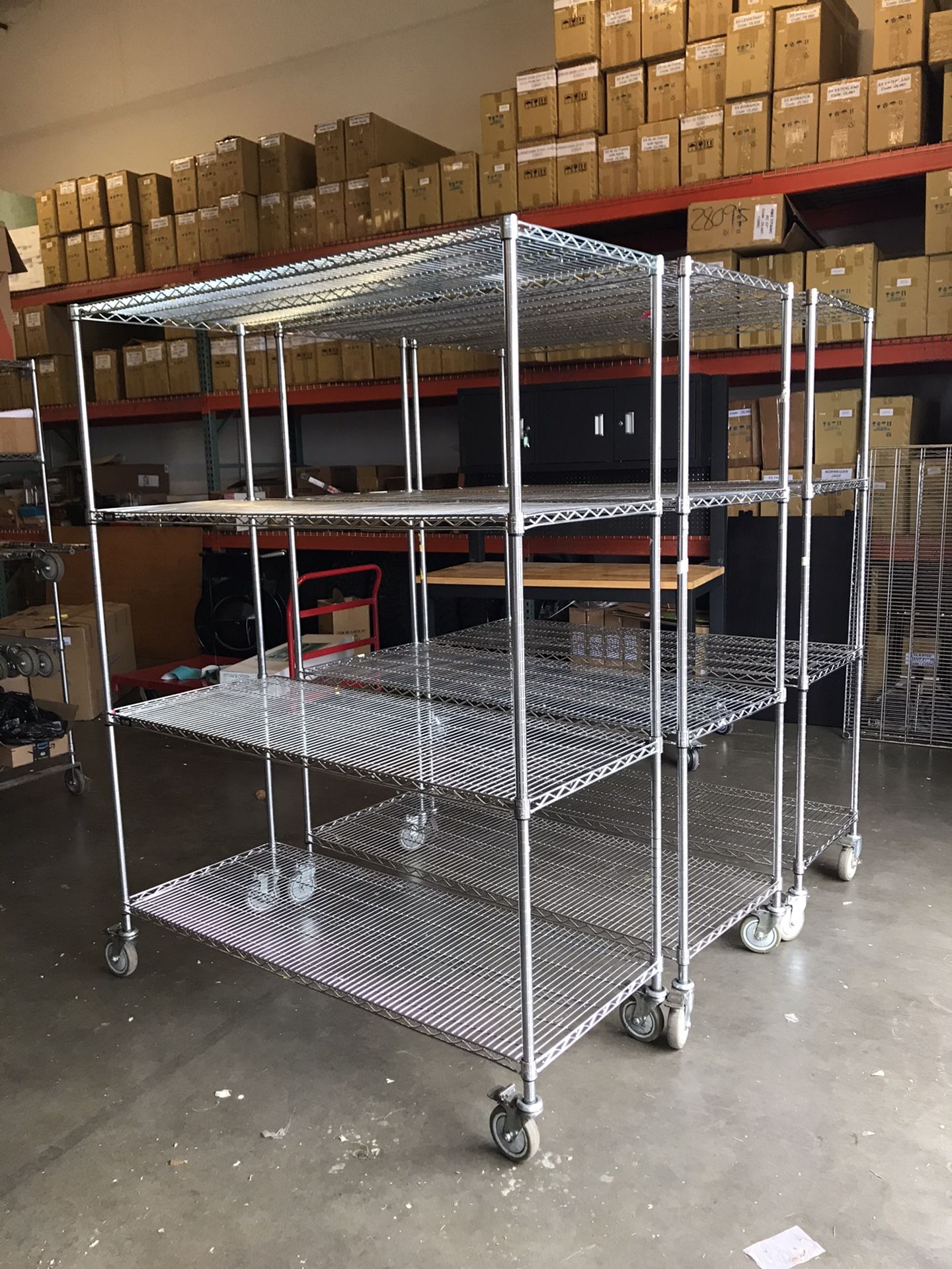 Uline metal shelving heavy duty ($140 one set) for Sale in Puyallup, WA ...