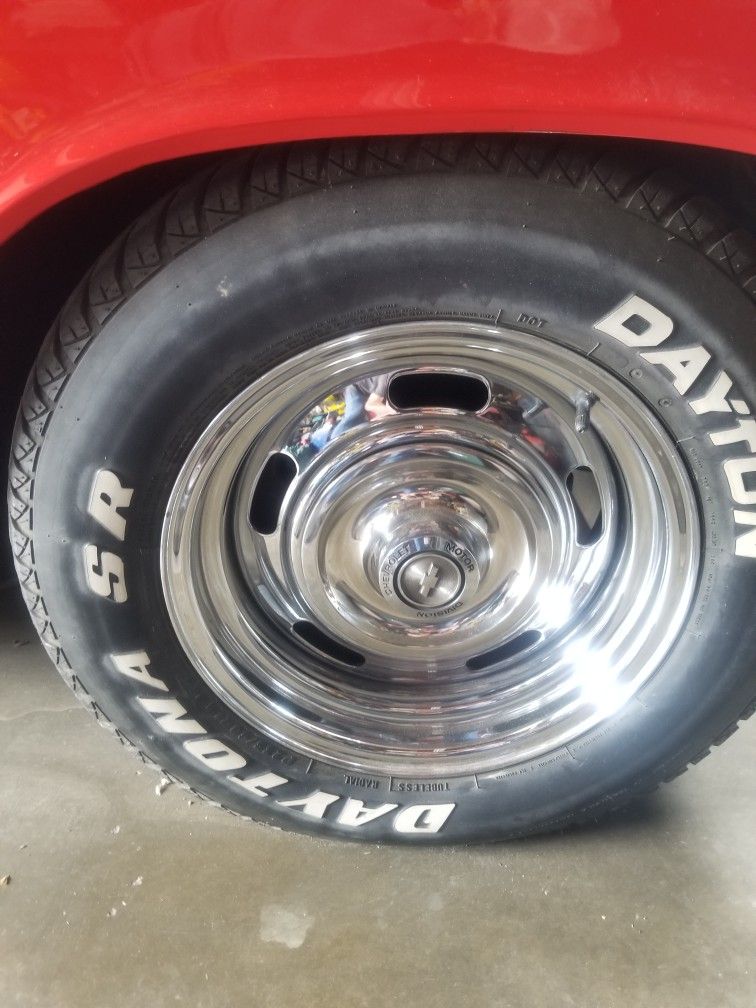 CHEVY CHROME RALLY WHEELS AND TIRES 15 INCH for Sale in Monrovia, CA ...