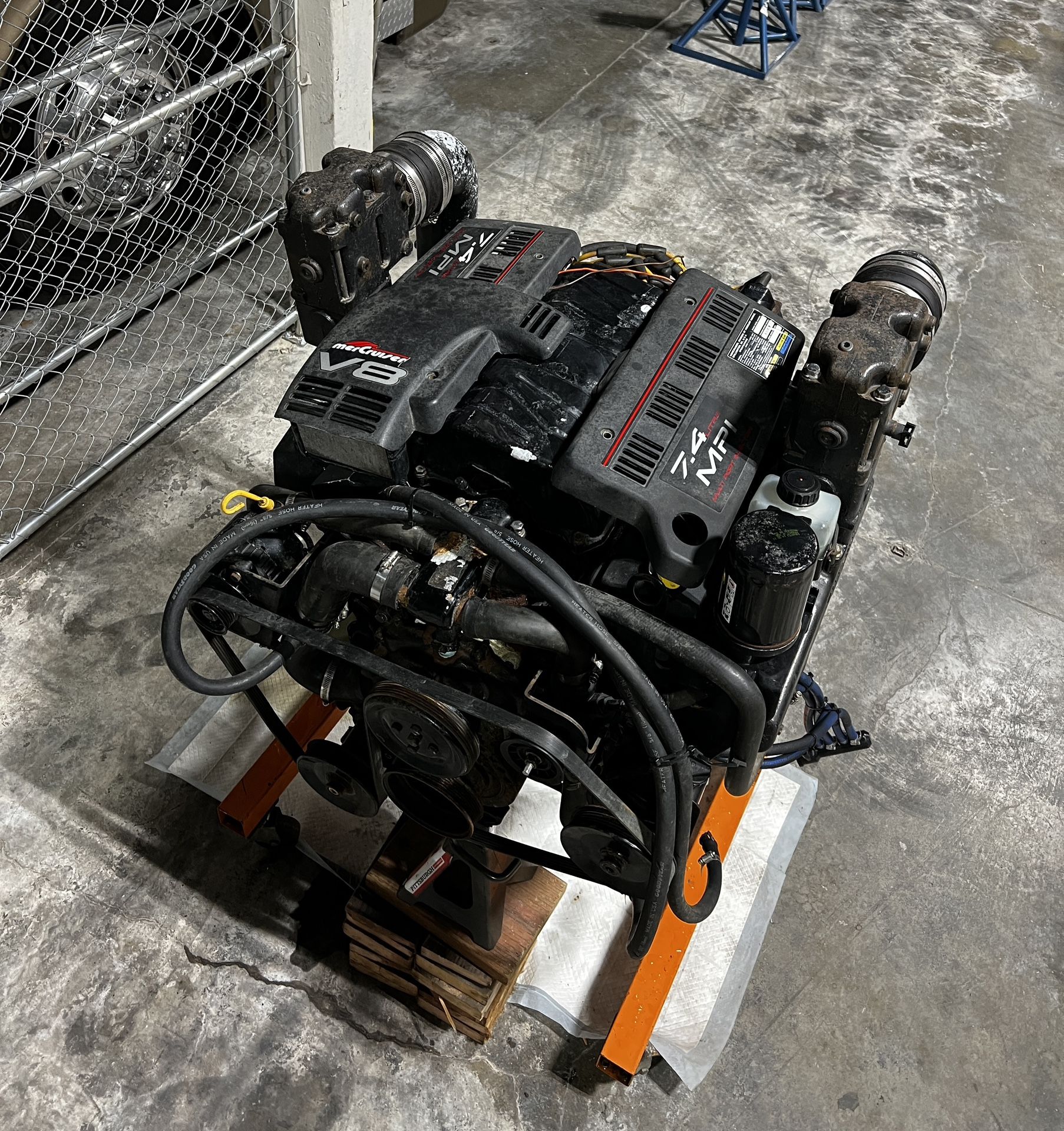 Used Boat Motor Engine Mercruiser 7.4 MPI V8 454 Mercury Marine ...