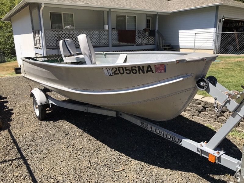 14ft Sears Aluminum Boat with 25hp Motor for Sale in Olympia, WA - OfferUp