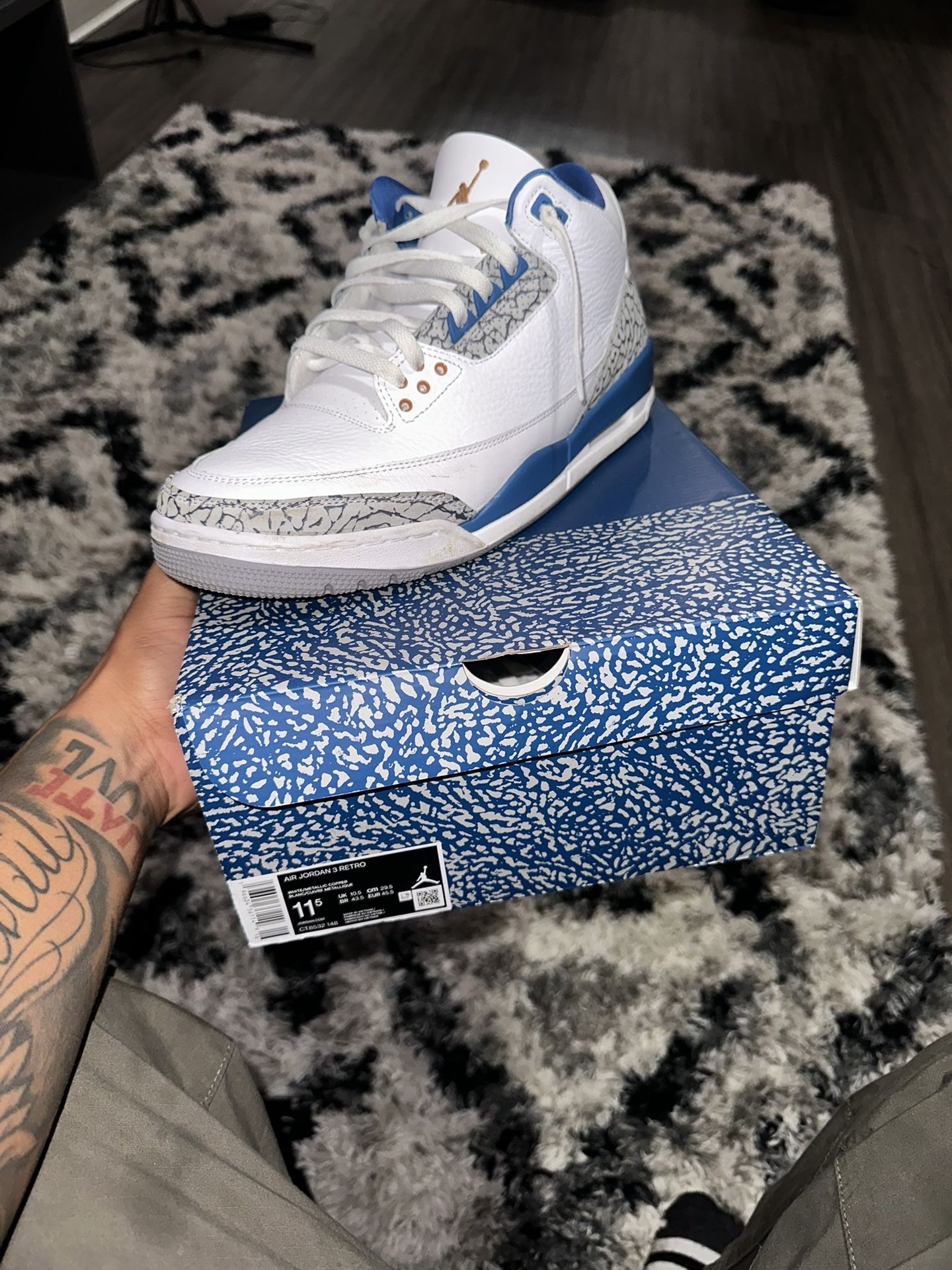 Jordan 3 Wizard Size 11.5 for Sale in Atlanta, GA - OfferUp
