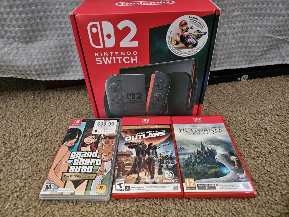 Nintendo Switch 2 New, Open-Box Condition With 3 Games.( No code for ...