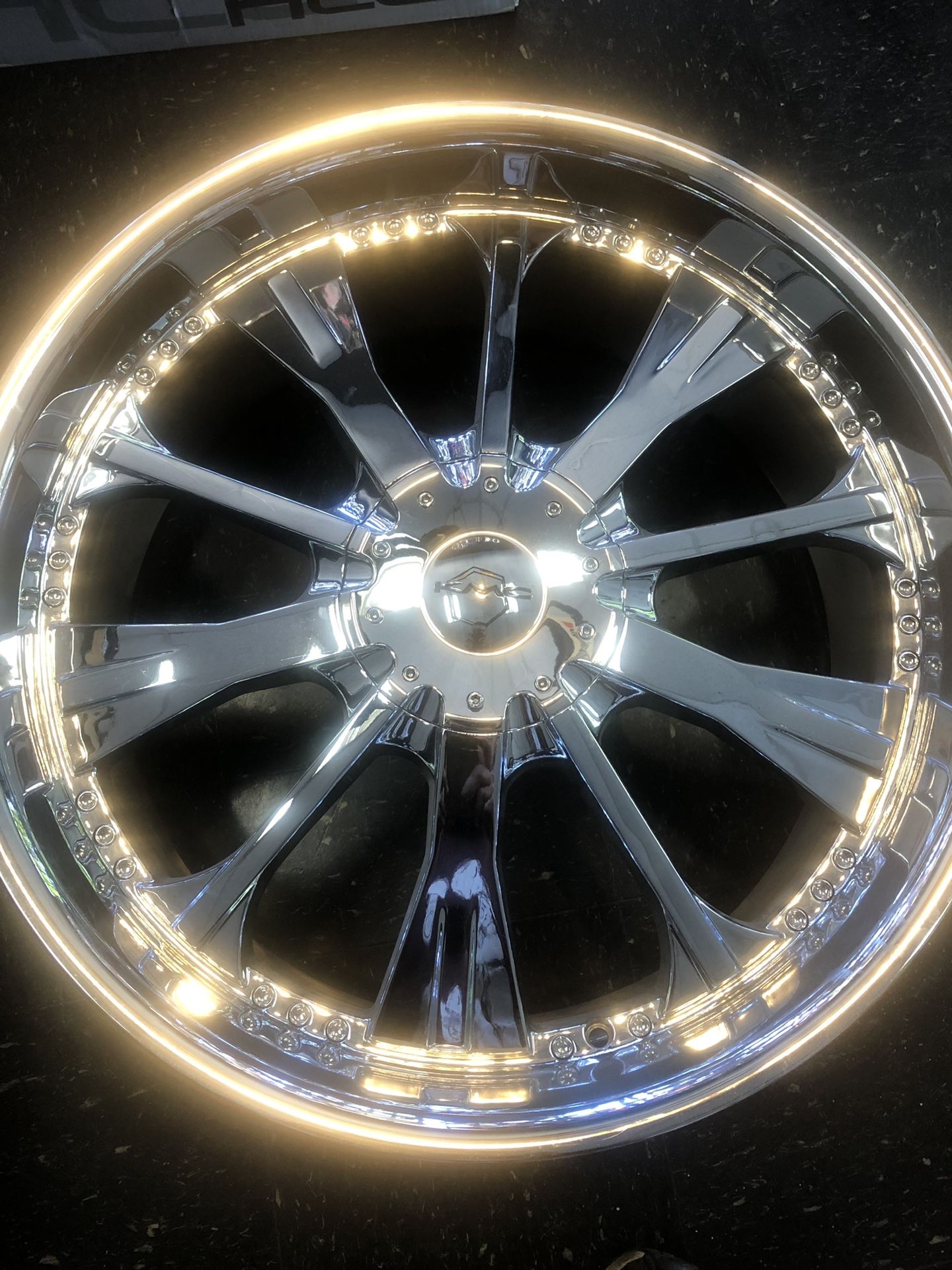 24 inch wheels KMC and tires . Impala . Gm Chevy . 5x5 bolt patter for ...