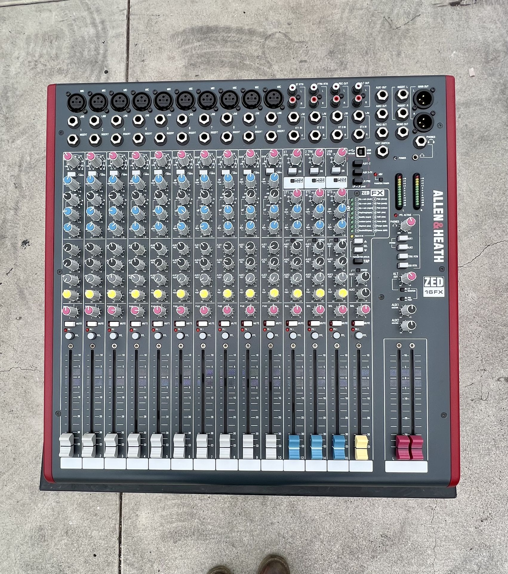 allen & heath zed-16fx 16-channel mixer with usb and effects for Sale ...