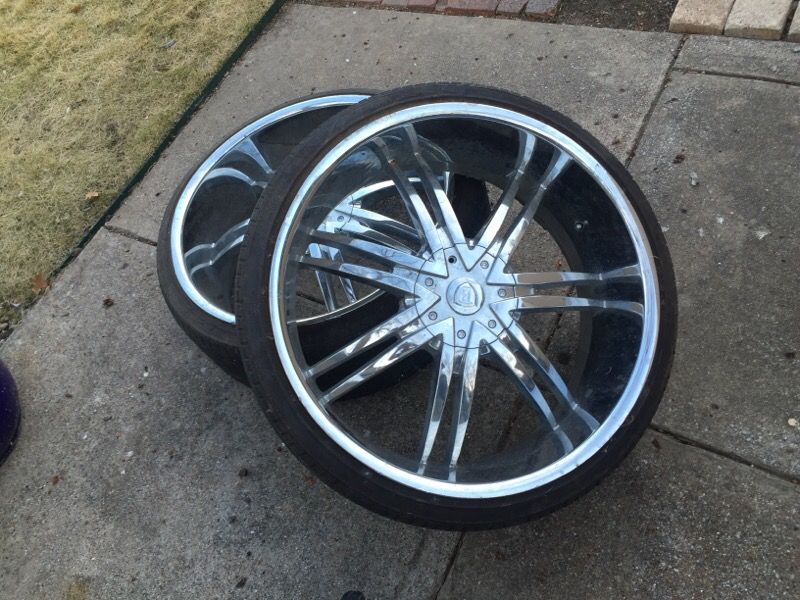 24 inch rims! Only 2 for Sale in Dallas, TX - OfferUp