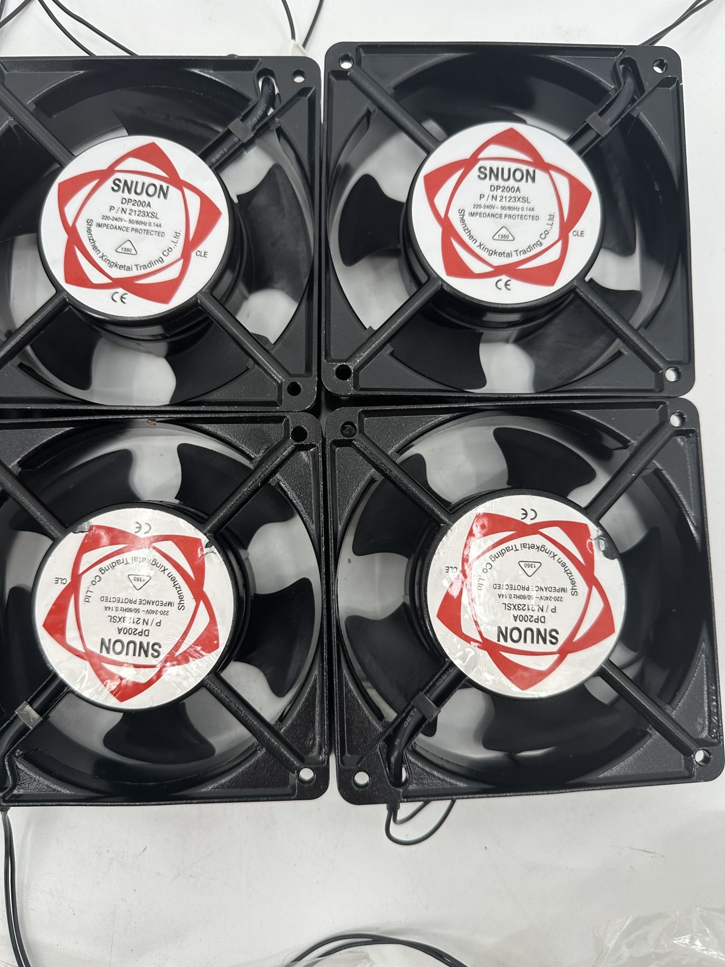 SNUON Cooling Fan DP200A AC 220-240V 0.14A 120mm x 120mm x 38mm (lot of ...