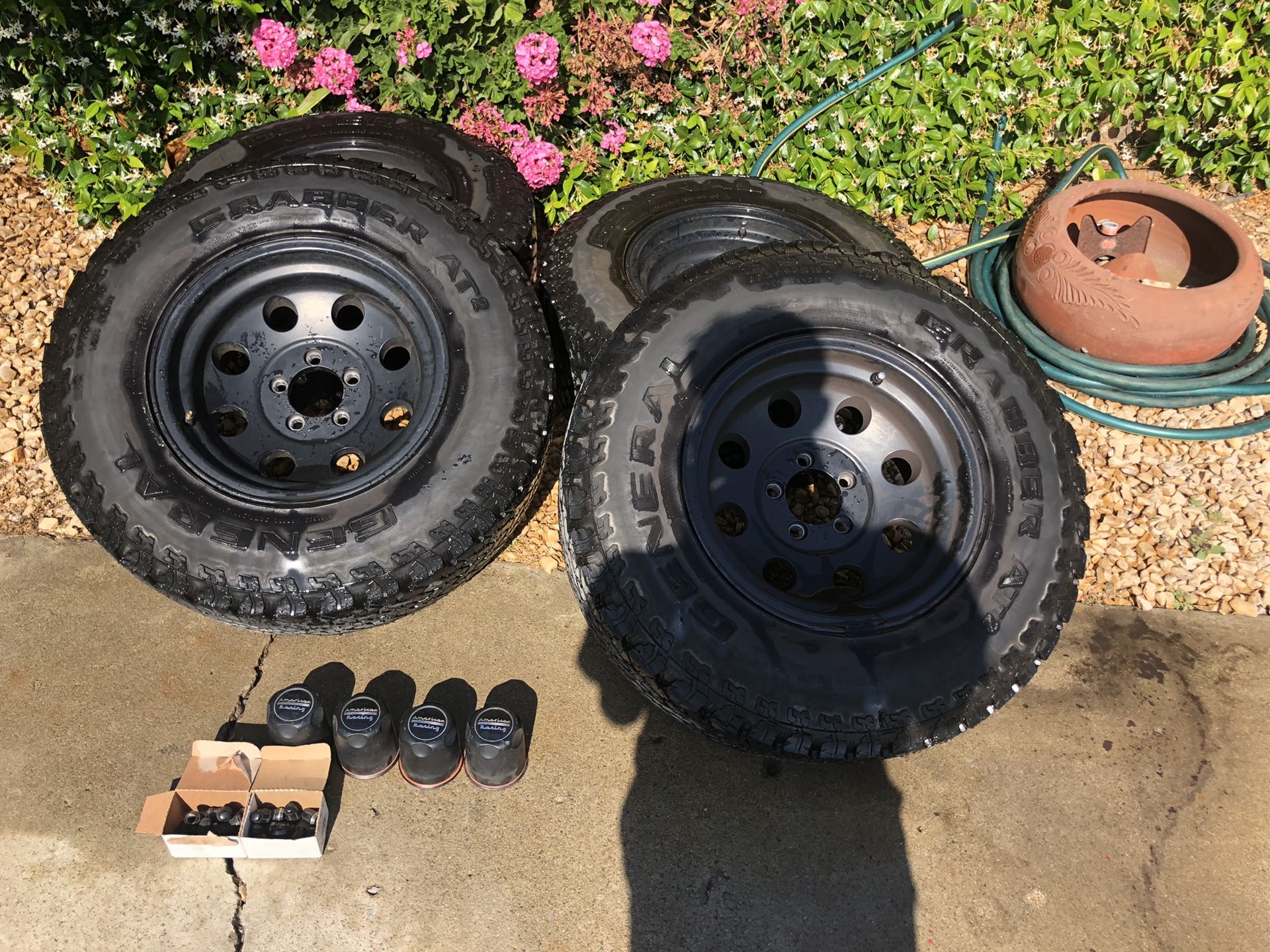 5 x 114.3 American Racing Baja AR172 wheels(15x8.5) with 30x9.5 Gen ...