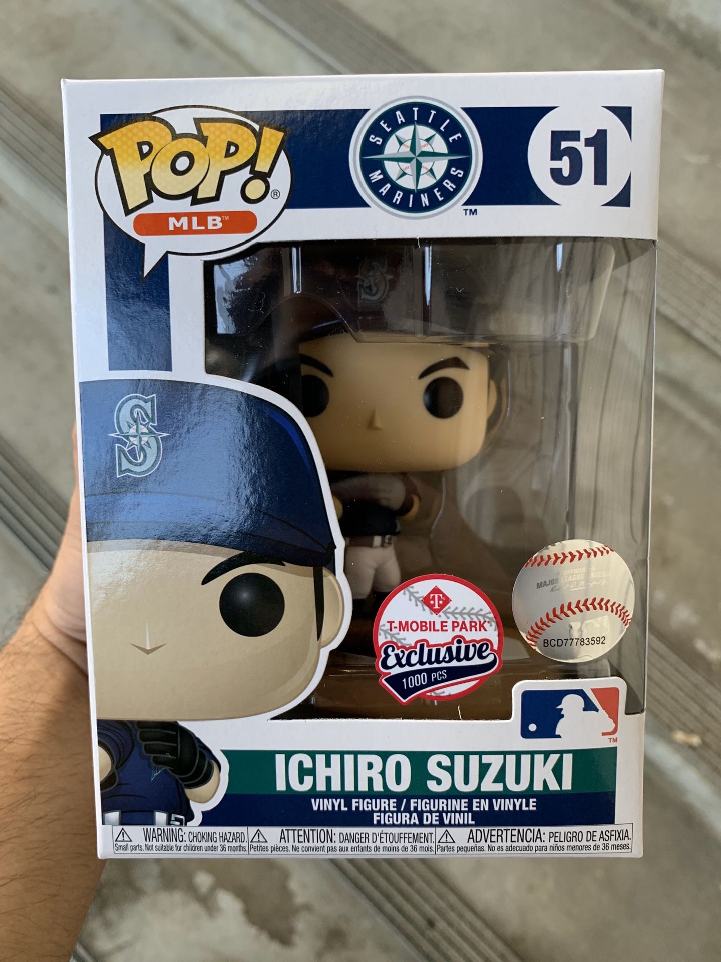 Ichiro Suzuki Funko Pop! 2019 Seattle Mariners 1000 Made SGA 9/28/19 ...