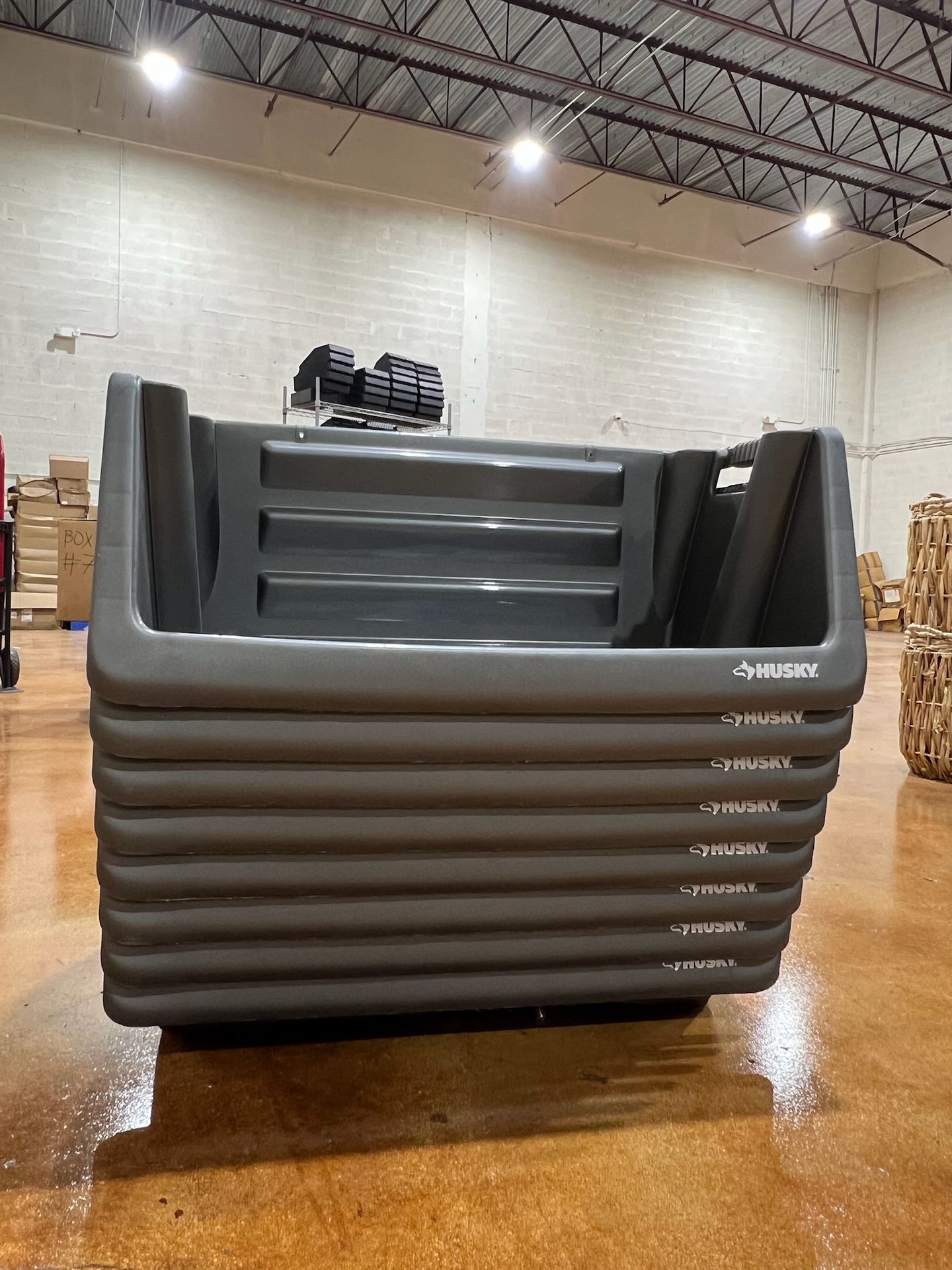 Husky Heavy Duty Storage Bins – Stackable Plastic Totes (Multiple ...