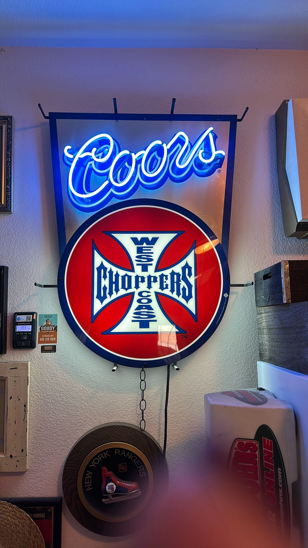 Coors West Coast choppers sign light for Sale in Glendale, AZ - OfferUp