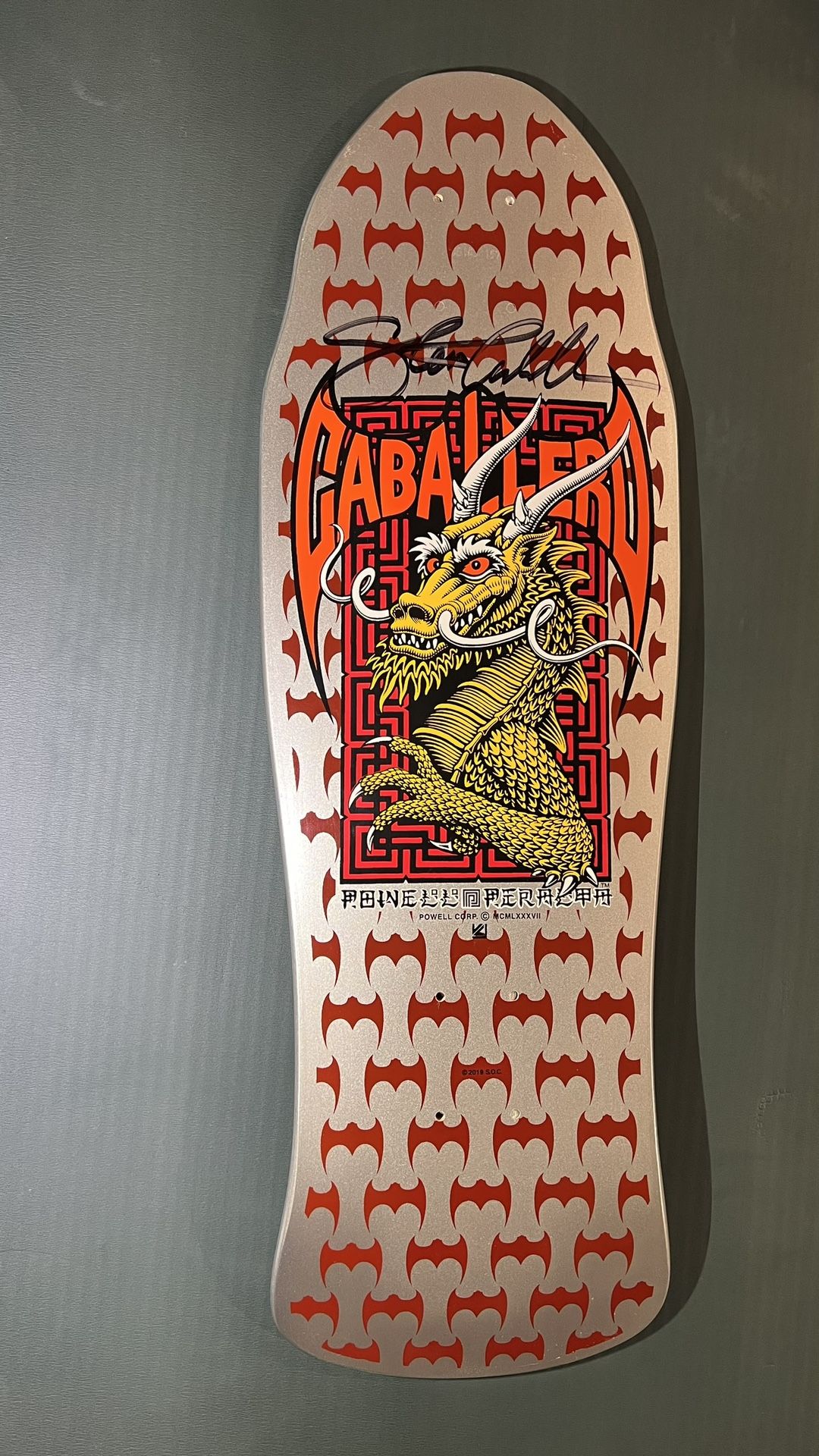 Autographed Steve Caballero Skateboard Deck - Dragon Bones Brigade ...