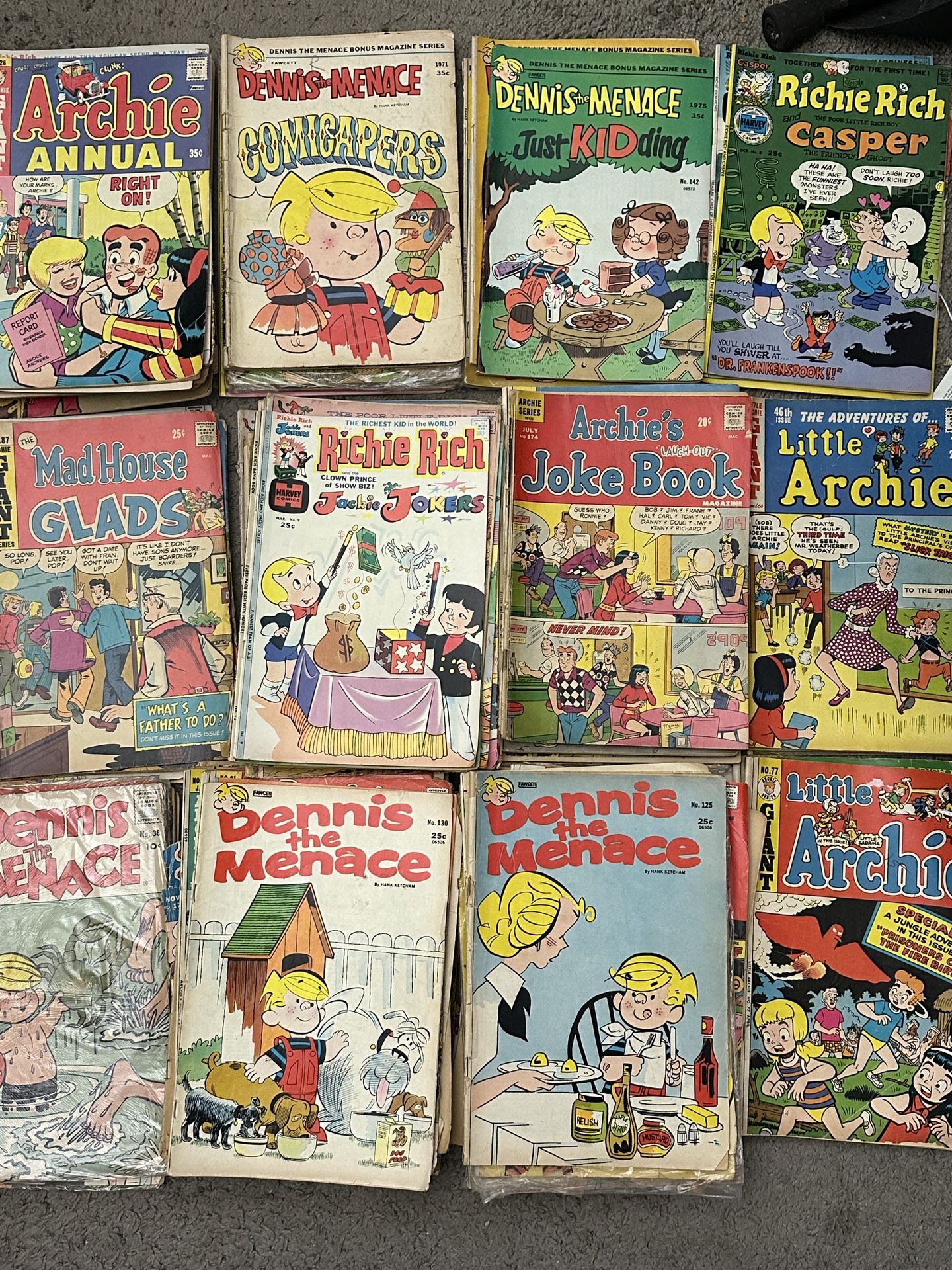 100+ Vintage Comic Books Archie Richie Rich Dennis The Menace for Sale ...