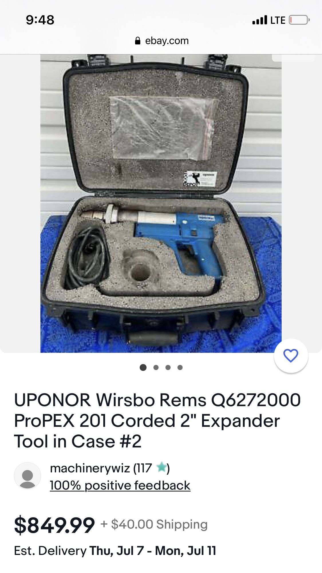 Uponor Corded Extender Tool In Case for Sale in Odessa, TX - OfferUp