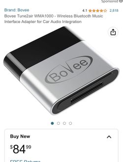 Bovee 1000 Wireless Music Interface Adaptor Compatible with Audi Mercedes and Volkswagen car kit with 30 pin iPod Connector Compatible with iPho for Sale in Fort Lauderdale FL OfferUp