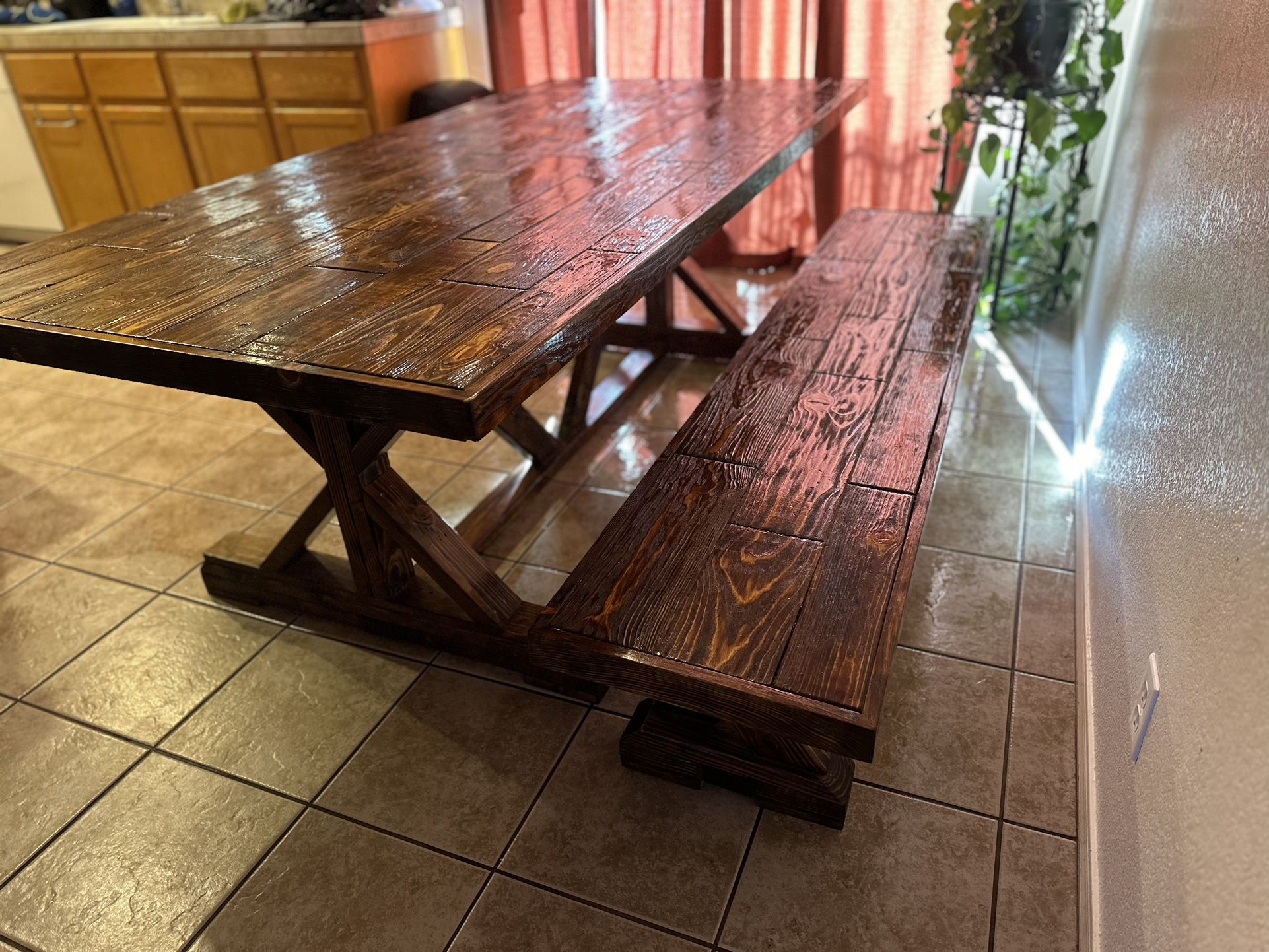CUSTOM FARM TABLE AND LIVING ROOM SET for Sale in Lake Havasu City, AZ ...