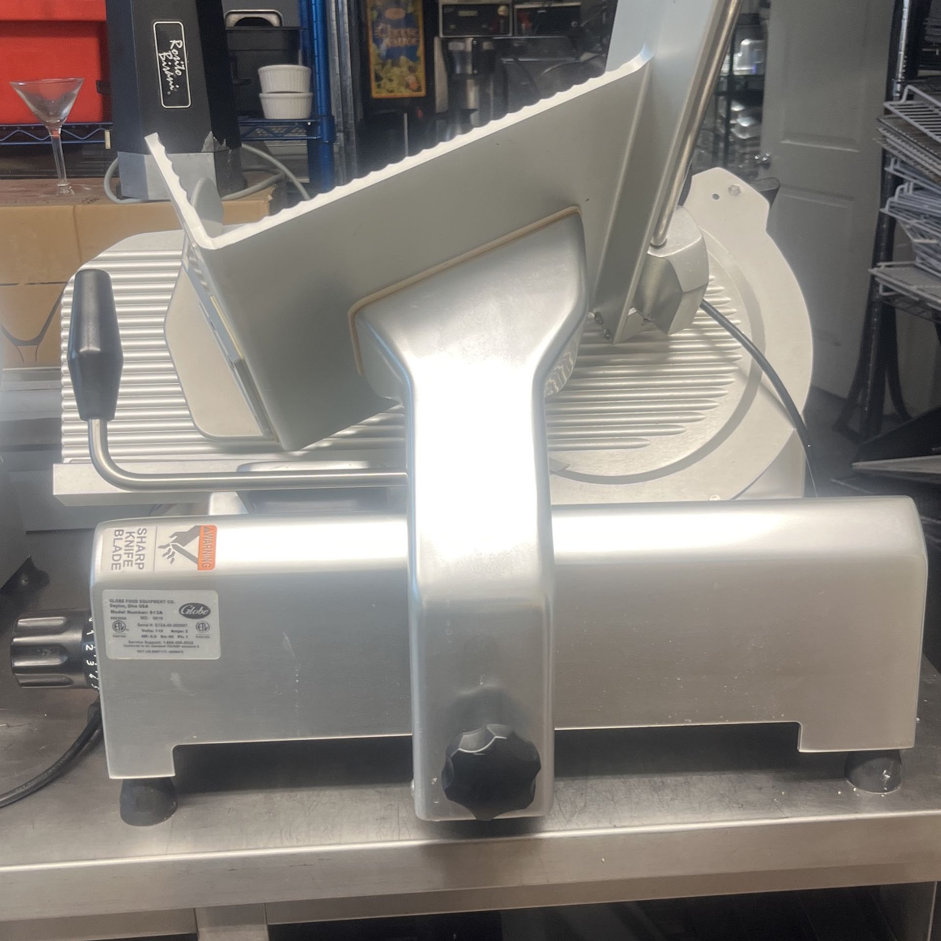 Globe S13A Automatic Meat & Cheese w/ 13" Blade, Belt Driven, Aluminum ...