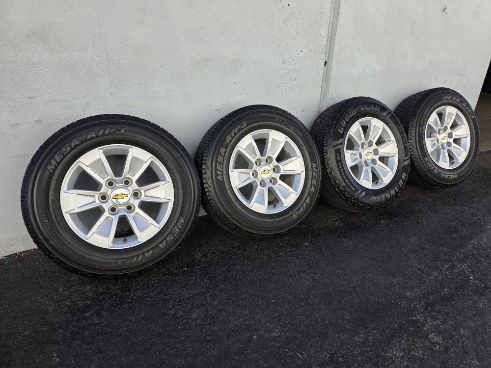 17" Chevy truck/suv rims tires for Sale in Orange, CA - OfferUp