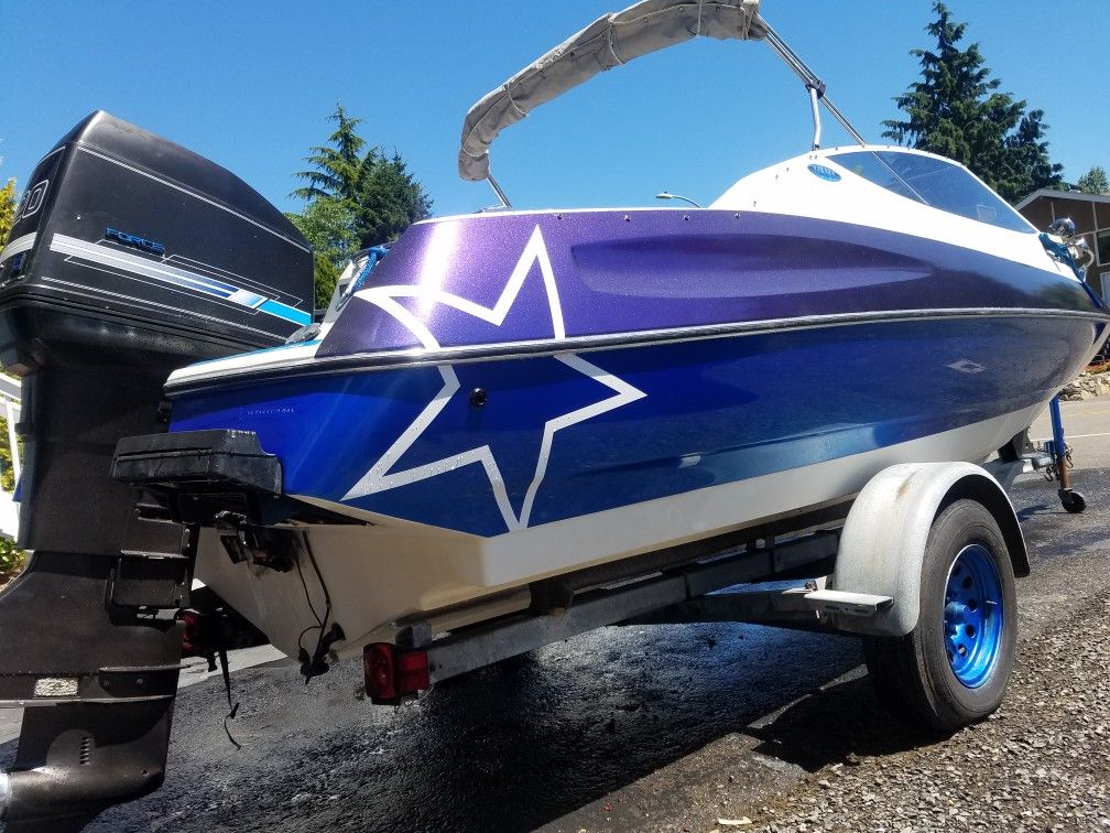 91 bayliner capri 19ft for Sale in Everett, WA - OfferUp