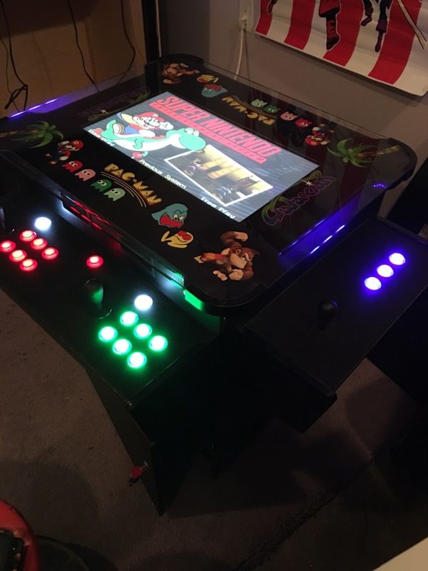 3 sided Arcade cocktail table 8000 games MAME HyperSpin for Sale in ...