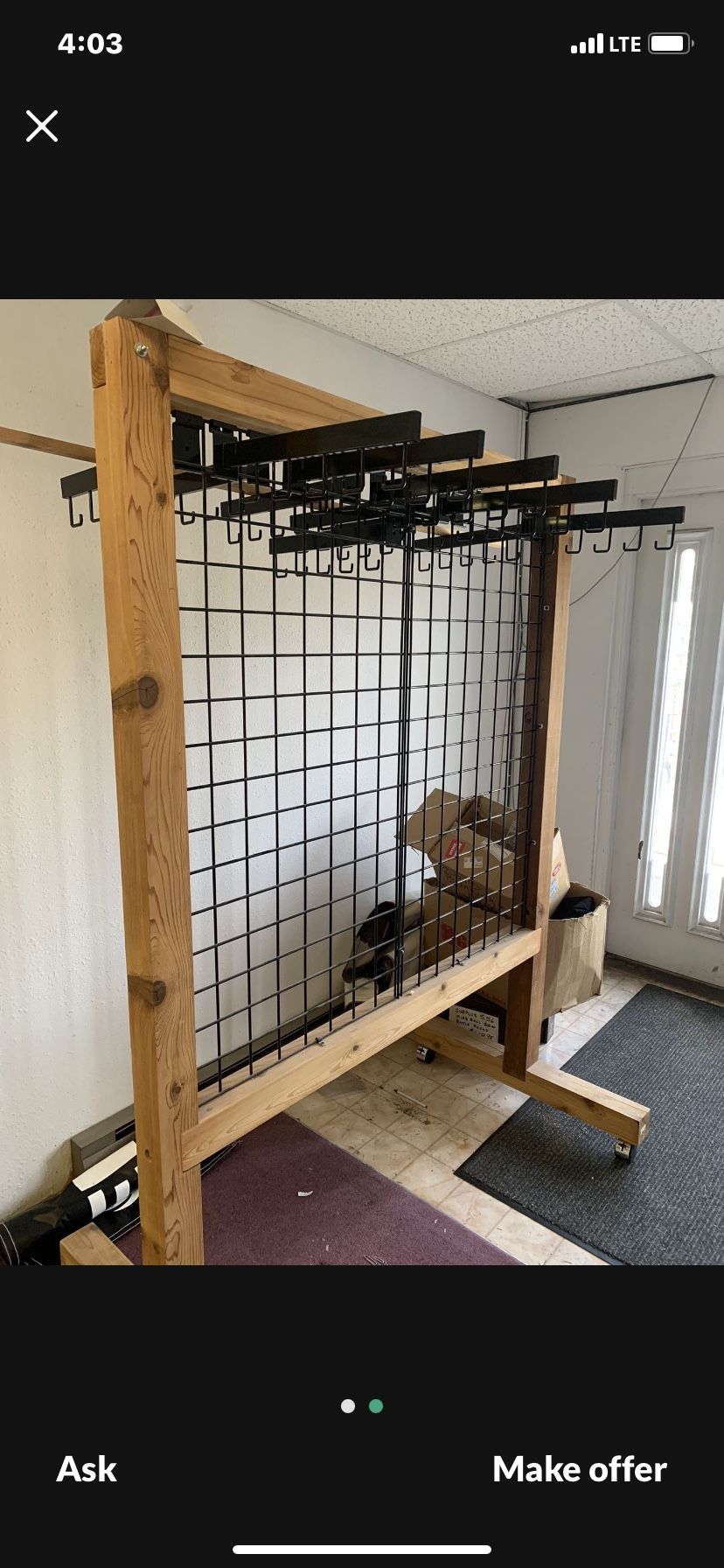 Grid System Rolling Rack for Sale in Arlington, WA - OfferUp