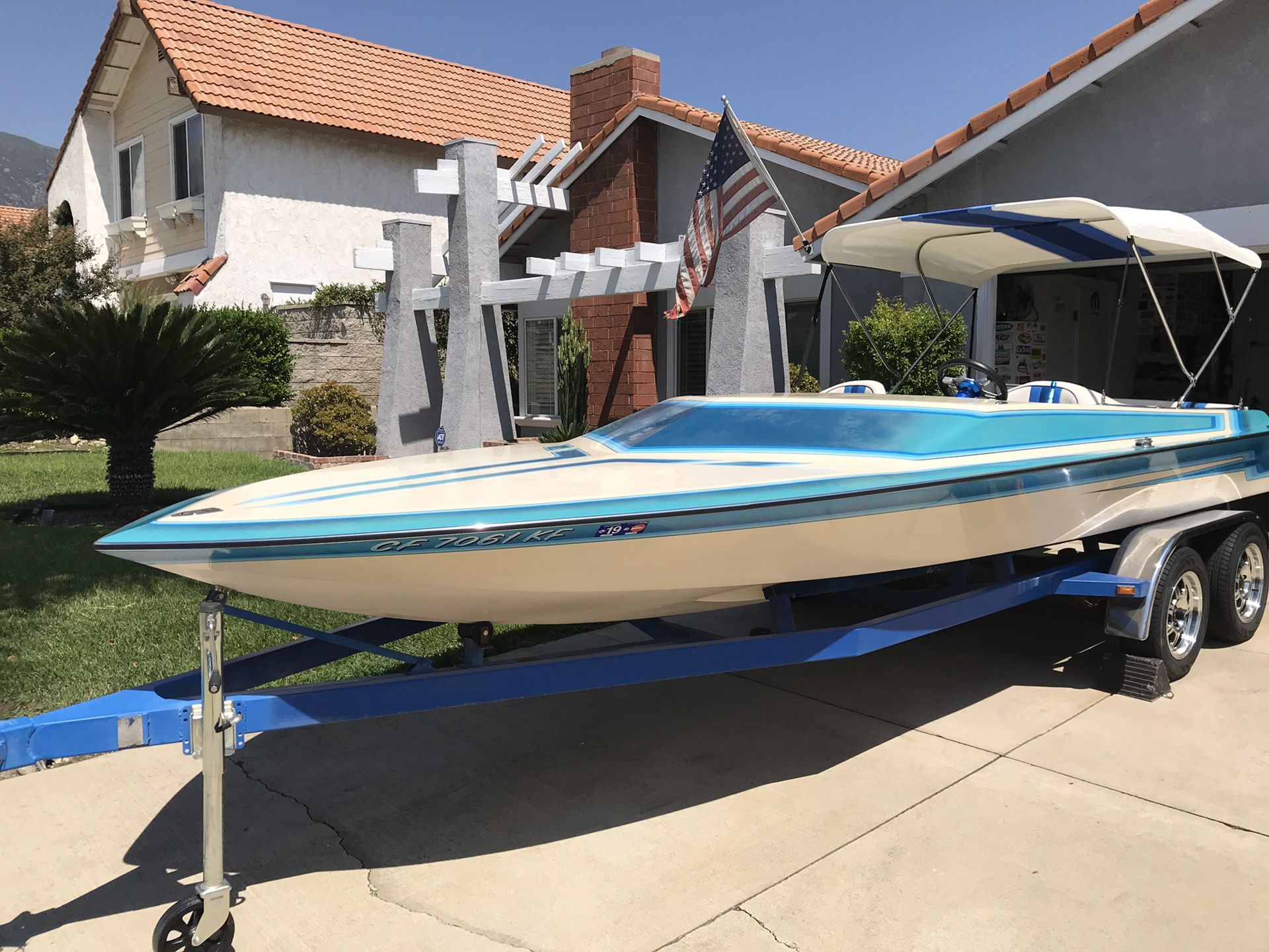 1988 Bahner 20’ Jet boat cruiser for Sale in Rancho Cucamonga, CA - OfferUp