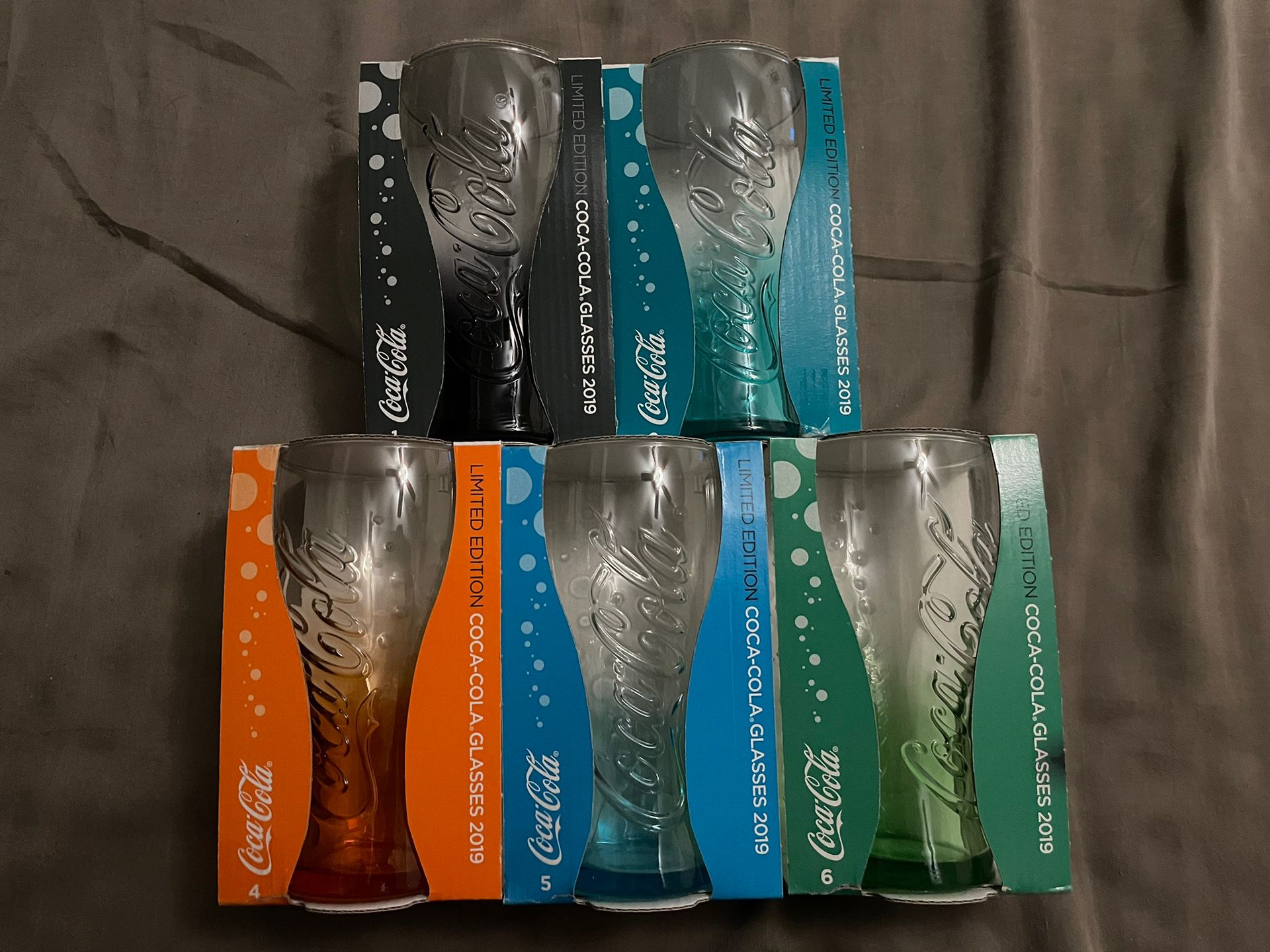 McDonald’s Coke Glass 2019 Fading Colors Limited Edition for Sale in ...