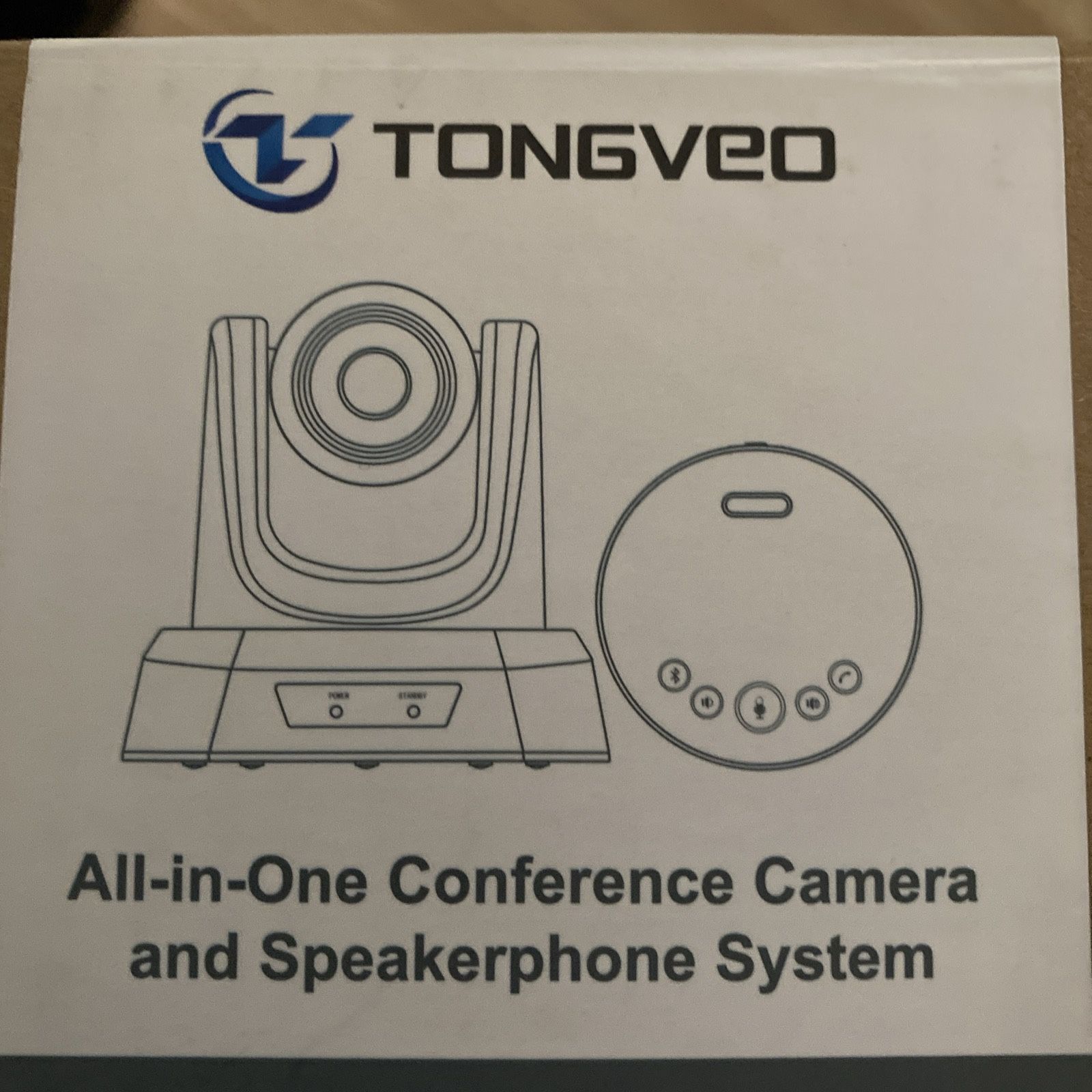 TONGVEO 10X tv-v10h+m3b All-In-One Conference Camera and Speakerphone ...
