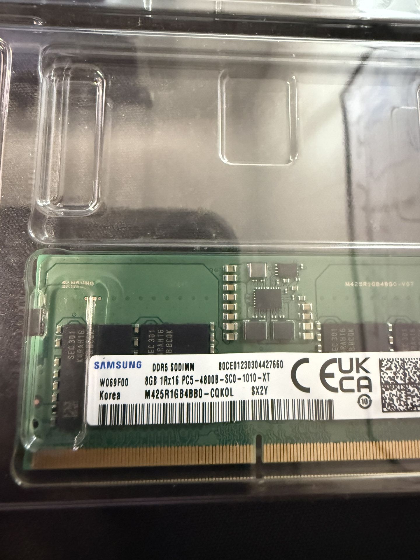 Samsung Laptop RAM Memory 16 GB DDR5 4800MHz SODIMM PC5-38400 CL40 1.1V ...