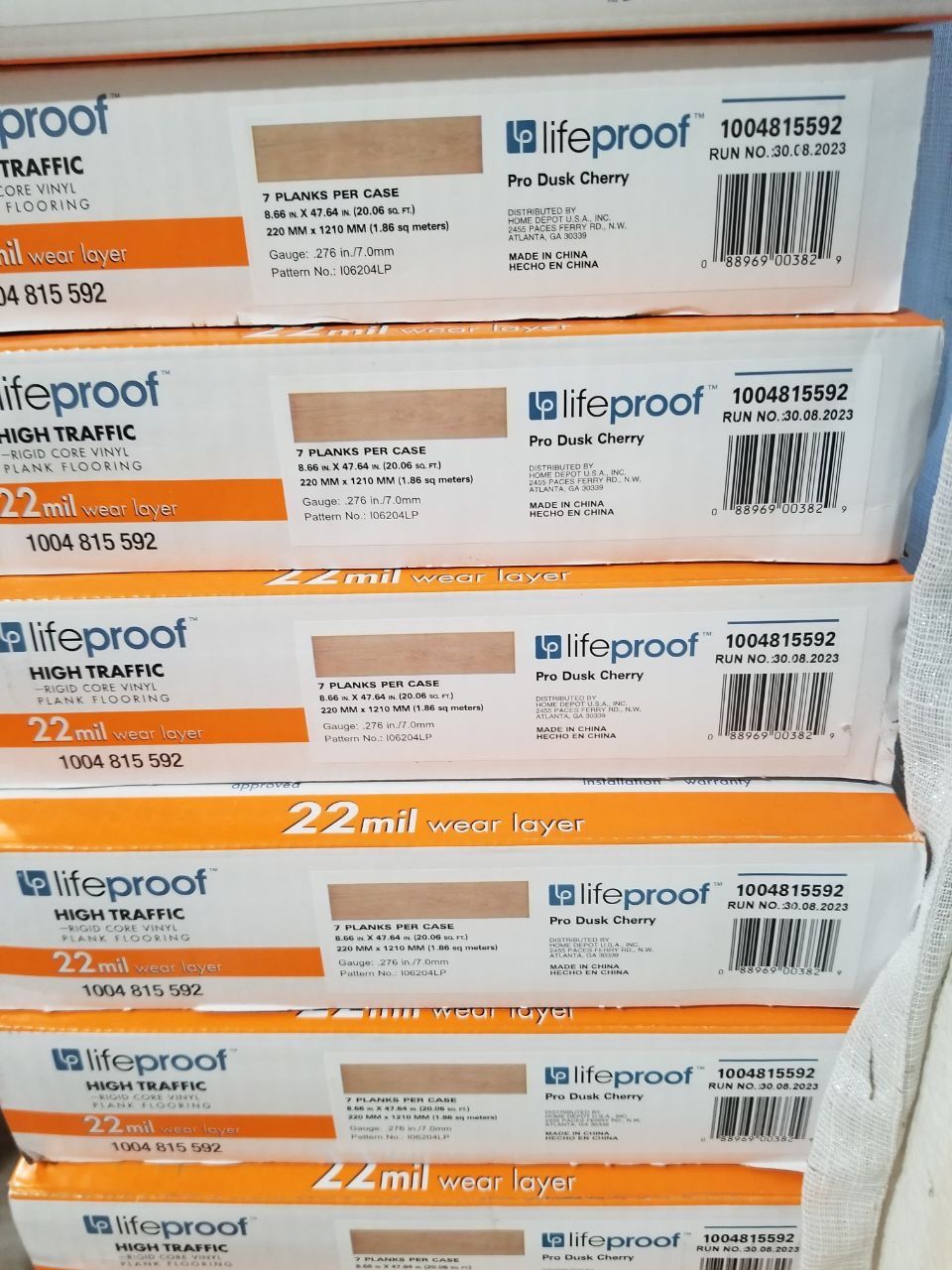 Dusk Cherry. L Click Lock Waterproof Luxury Vinyl Plank Flooring for ...