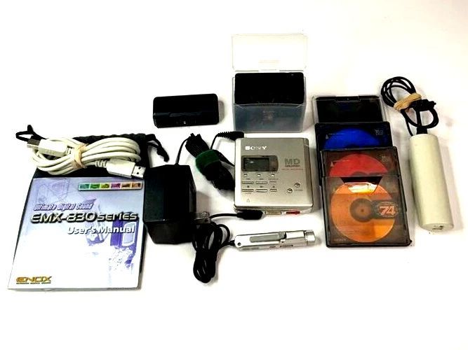 Sony MZ-R55 Portable Mini Disc Recorder Player With Accessories for ...