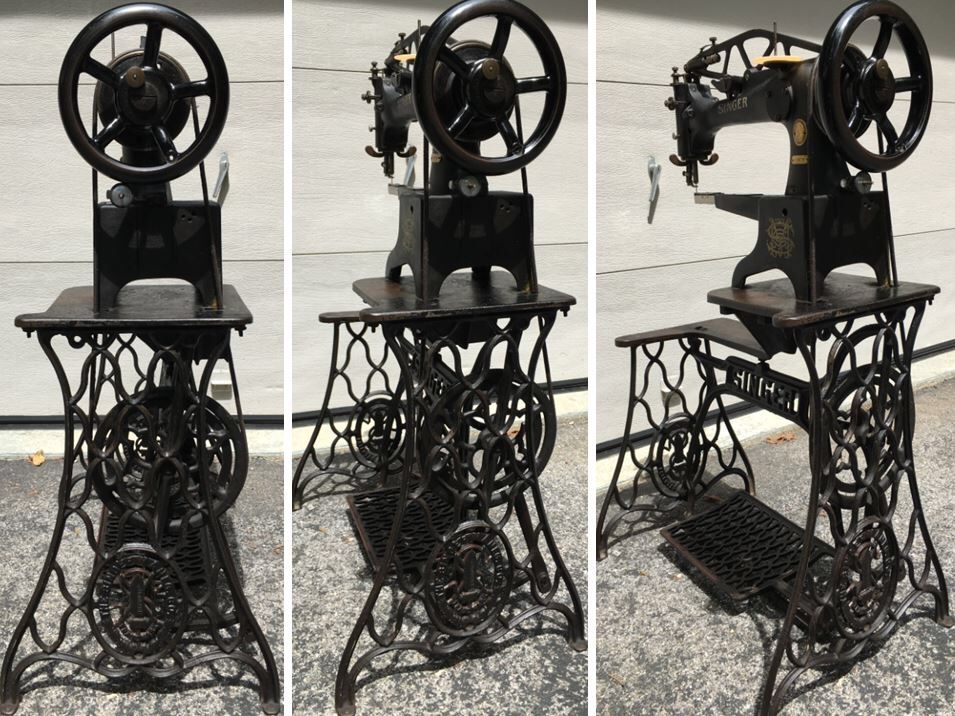 Vintage Industrial SINGER 29K71 Leather Treadle Sewing Machine for Sale ...