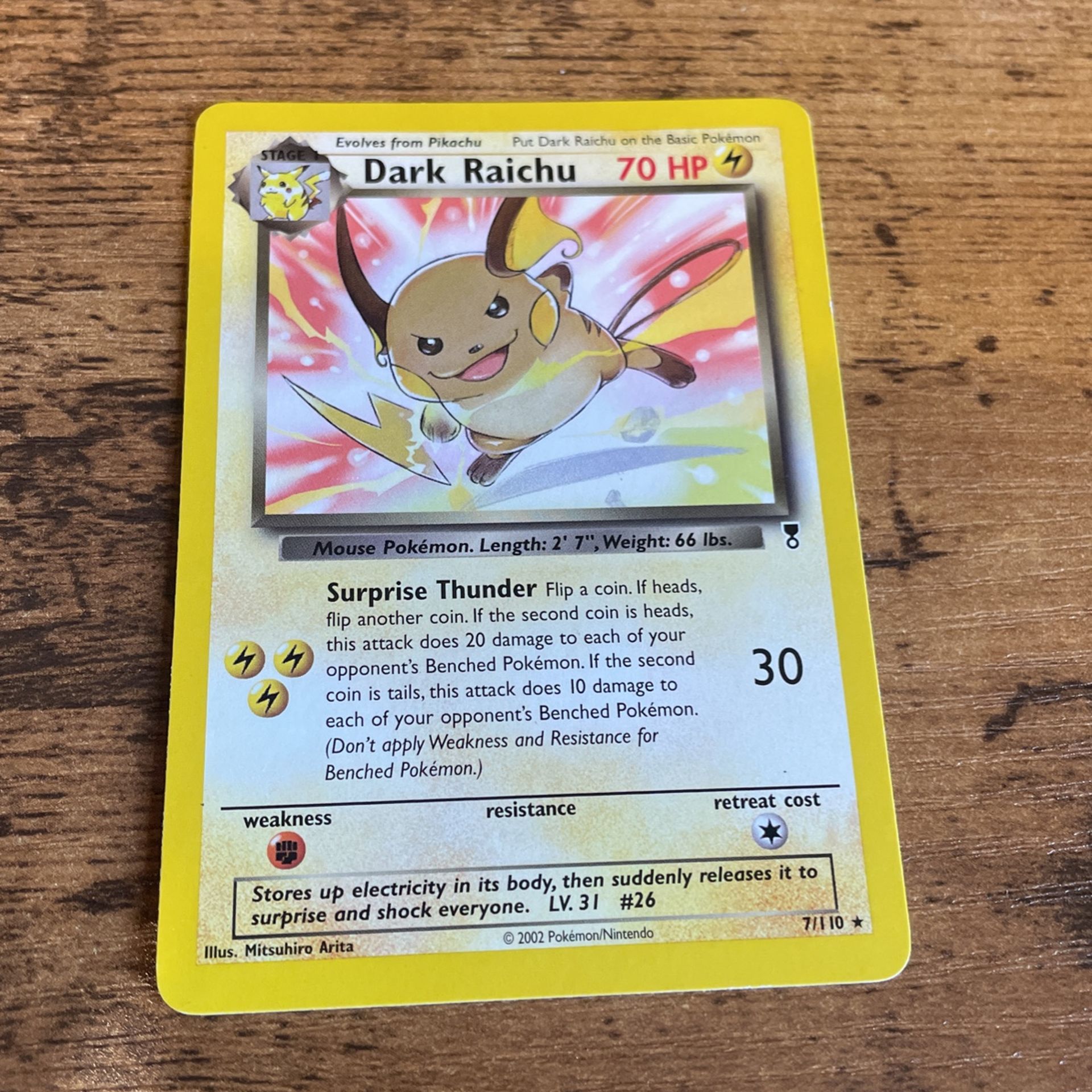 Raichu Card
