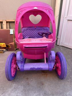Disney Princess Cinderella 24V Ride-On Battery Powered Car Carriage ...