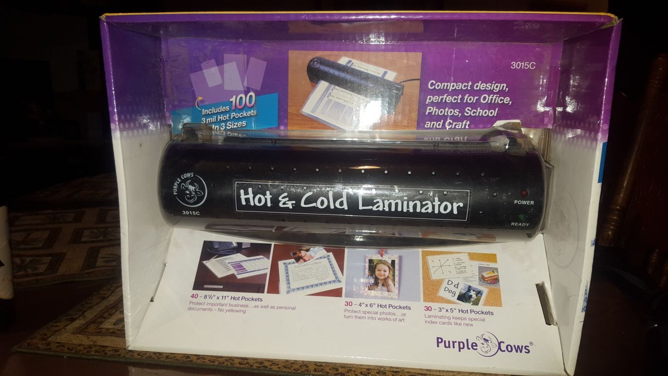 Purple Cows Hot and Cold Laminator 3015C for Sale in Oxnard, CA - OfferUp
