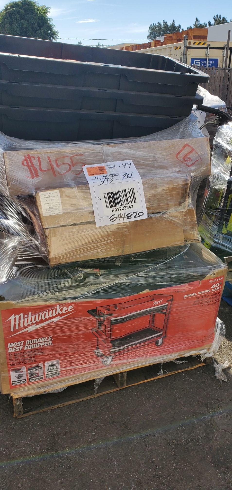 Amazon, home depot, target, walmart, costway pallets for Sale in Chino ...