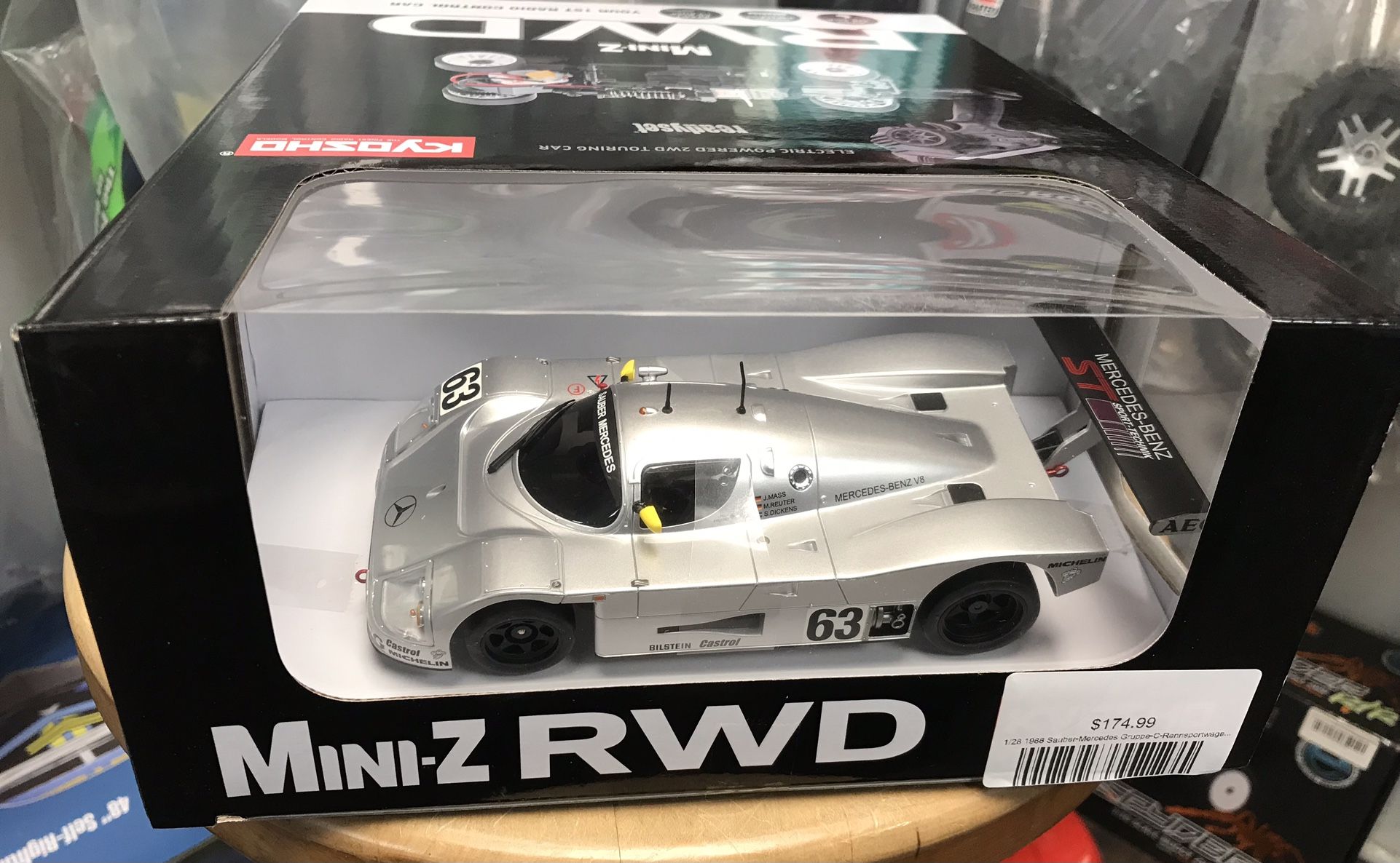 1/28 1988 Sauber-Mercedes Gruppe-C-Rennsportwagen C9 Mini-Z RWD RTR ...