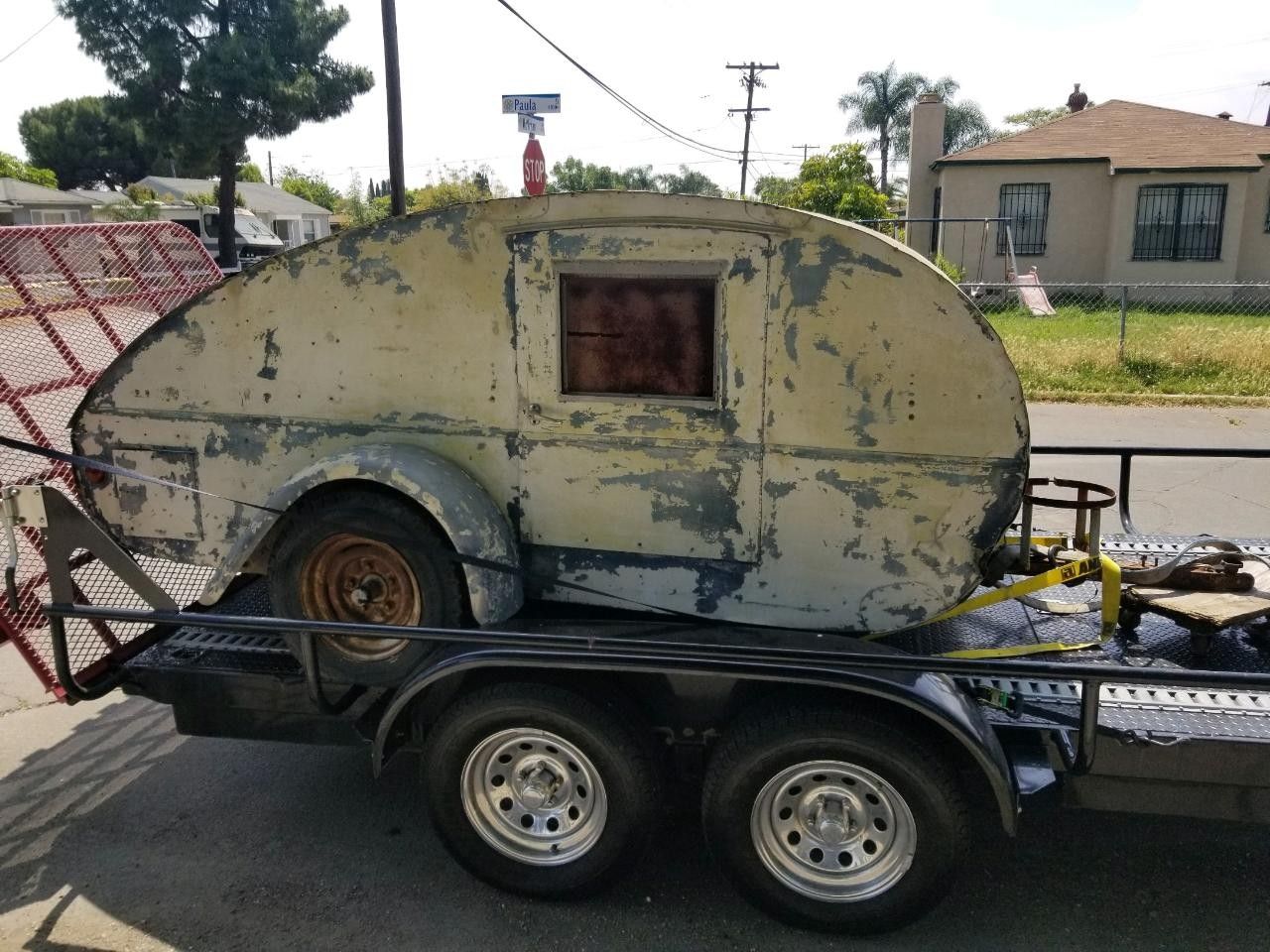 1949 vintage Cub teardrop travel trailer. 4'x10'. for Sale in La Mesa ...
