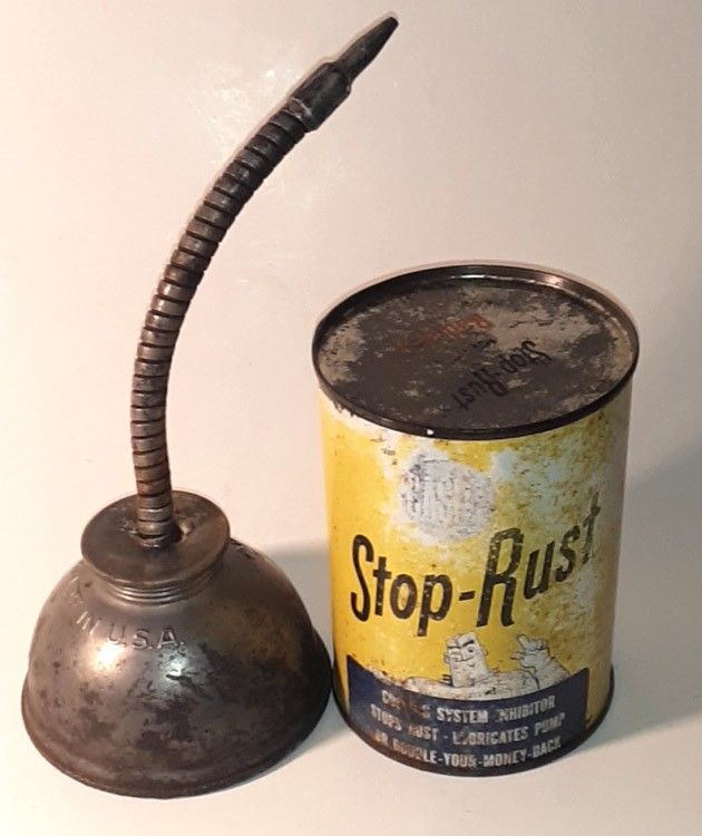 1950's Can of Hasting Castite Rust Stop and a Eagle Copper Colored ...