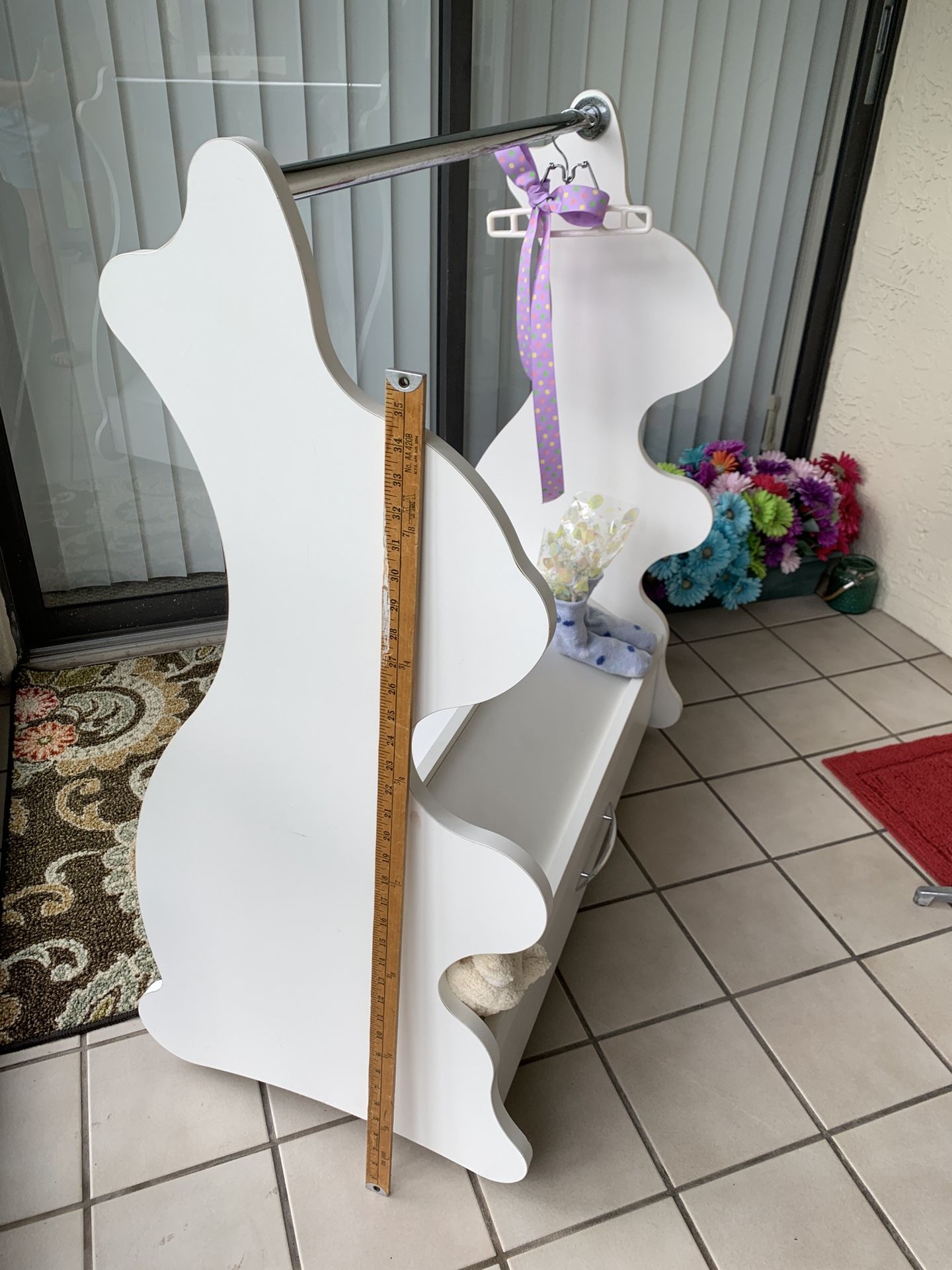Easter Bunny Rack & Drawer For Children’s Clothes and shoes for Sale in ...