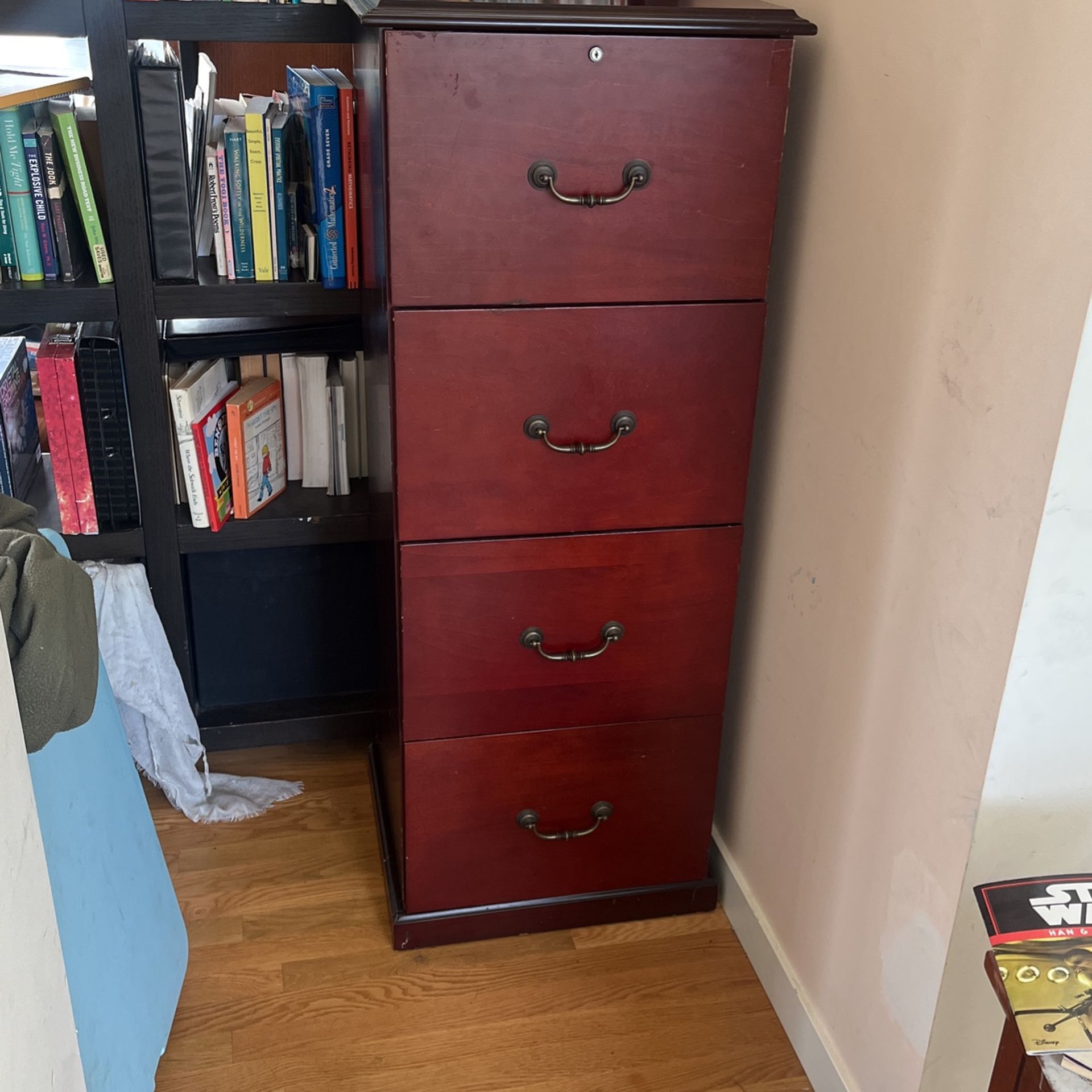 Cherry Wood Filing Cabinets