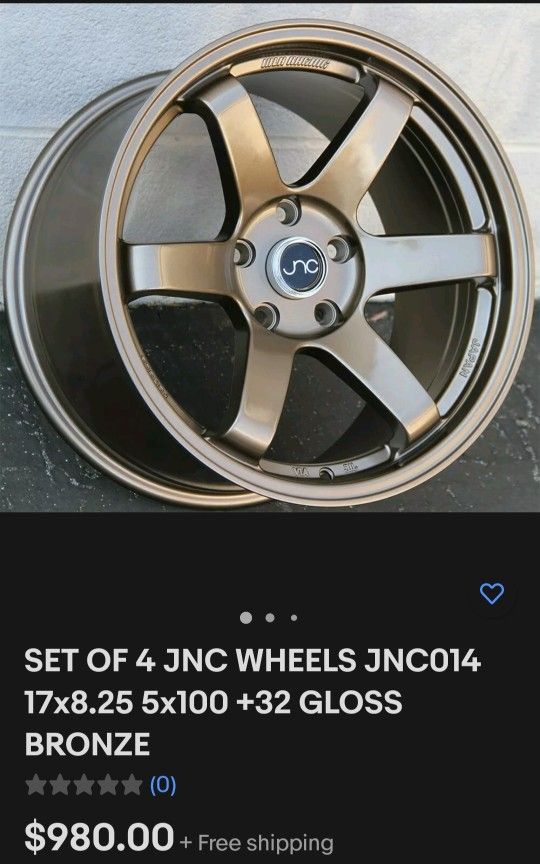 17 Inch Bronze JNC Wheels 5x100 & Used Tires for Sale in Carrollton, TX ...