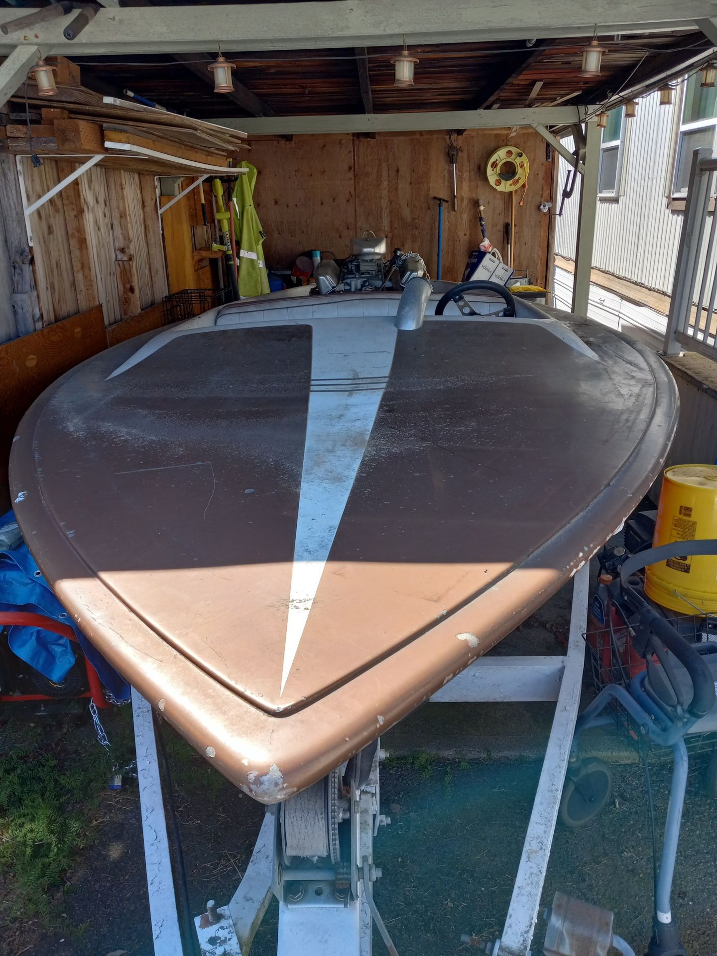 1965 16 foot flat bottom drag boat Stevens for Sale in Lynnwood, WA ...