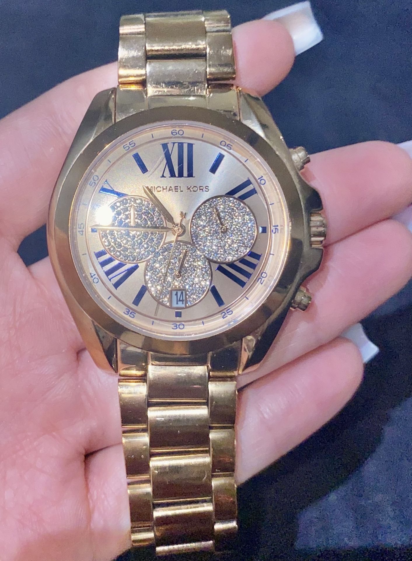 Michael Kors Watch Rose Gold White Face