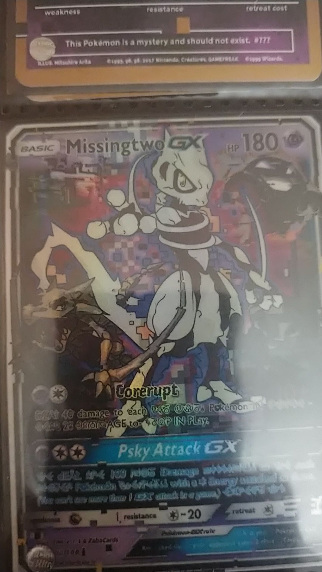 Pokemon Missingno Card
