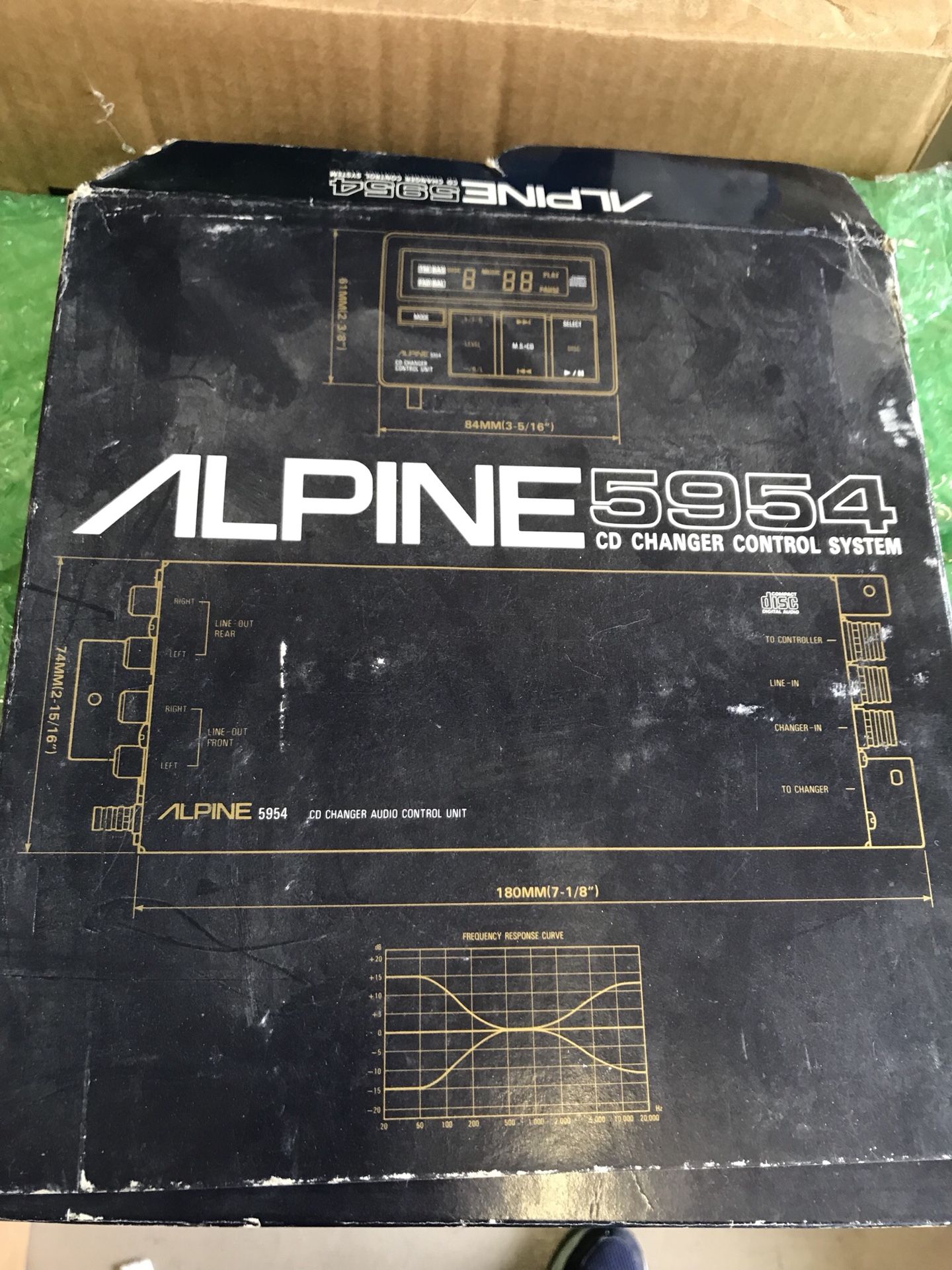 Very RARE Alpine 5954 CD Changer Control System, includes wiring and ...