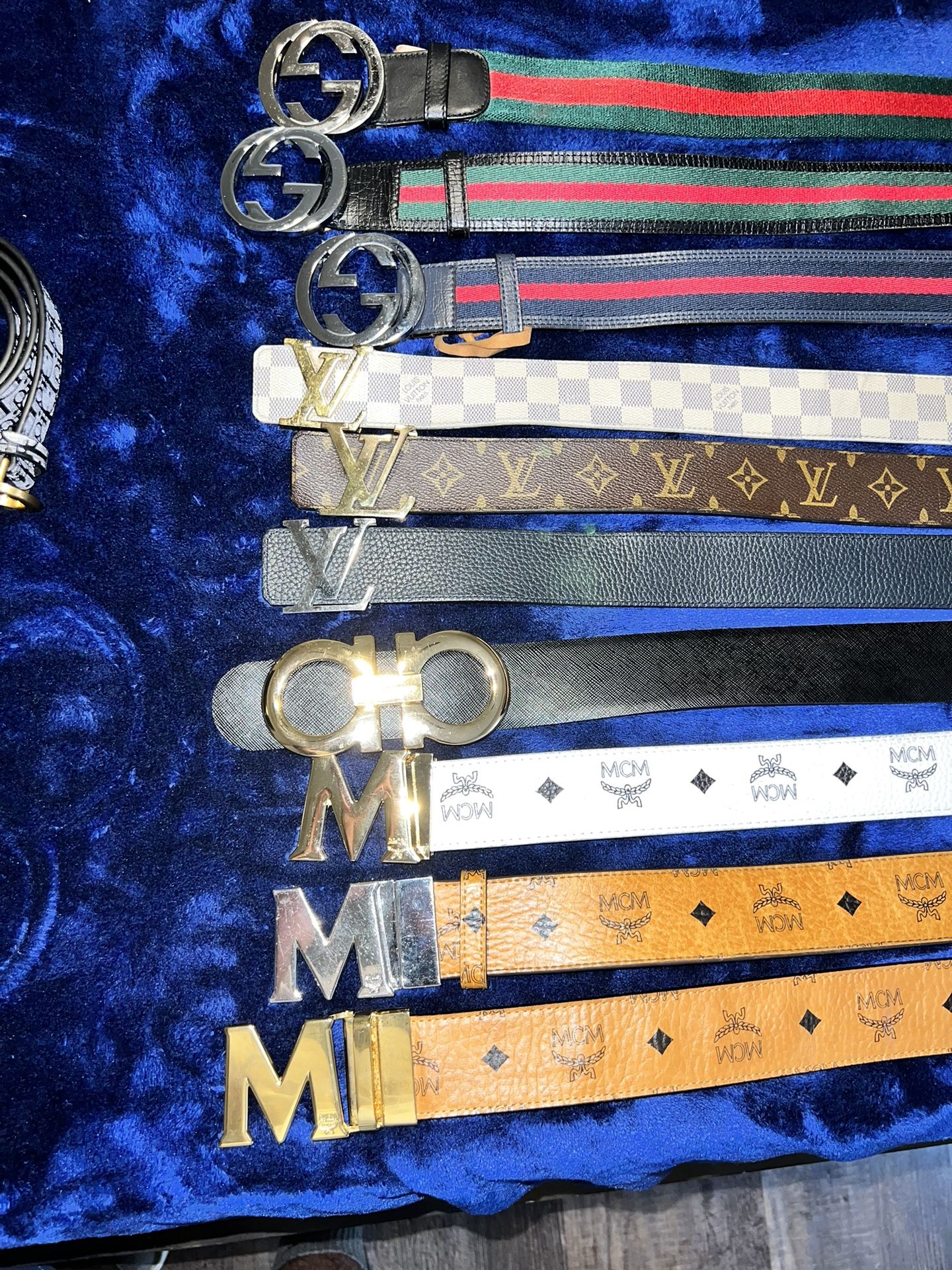 Designer Belts (mcm,gucci, Louis Vuitton, Ferragamo,YSL,Dior for Sale ...