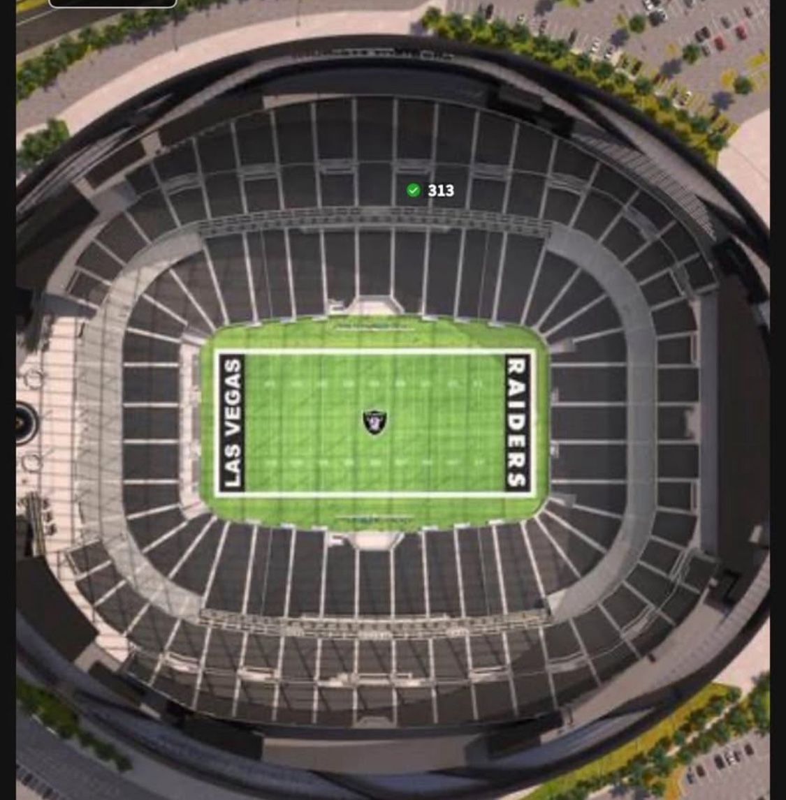 Raiders Games Tickets Section 313. Row 2. Aisle Seats. Two seats for ...